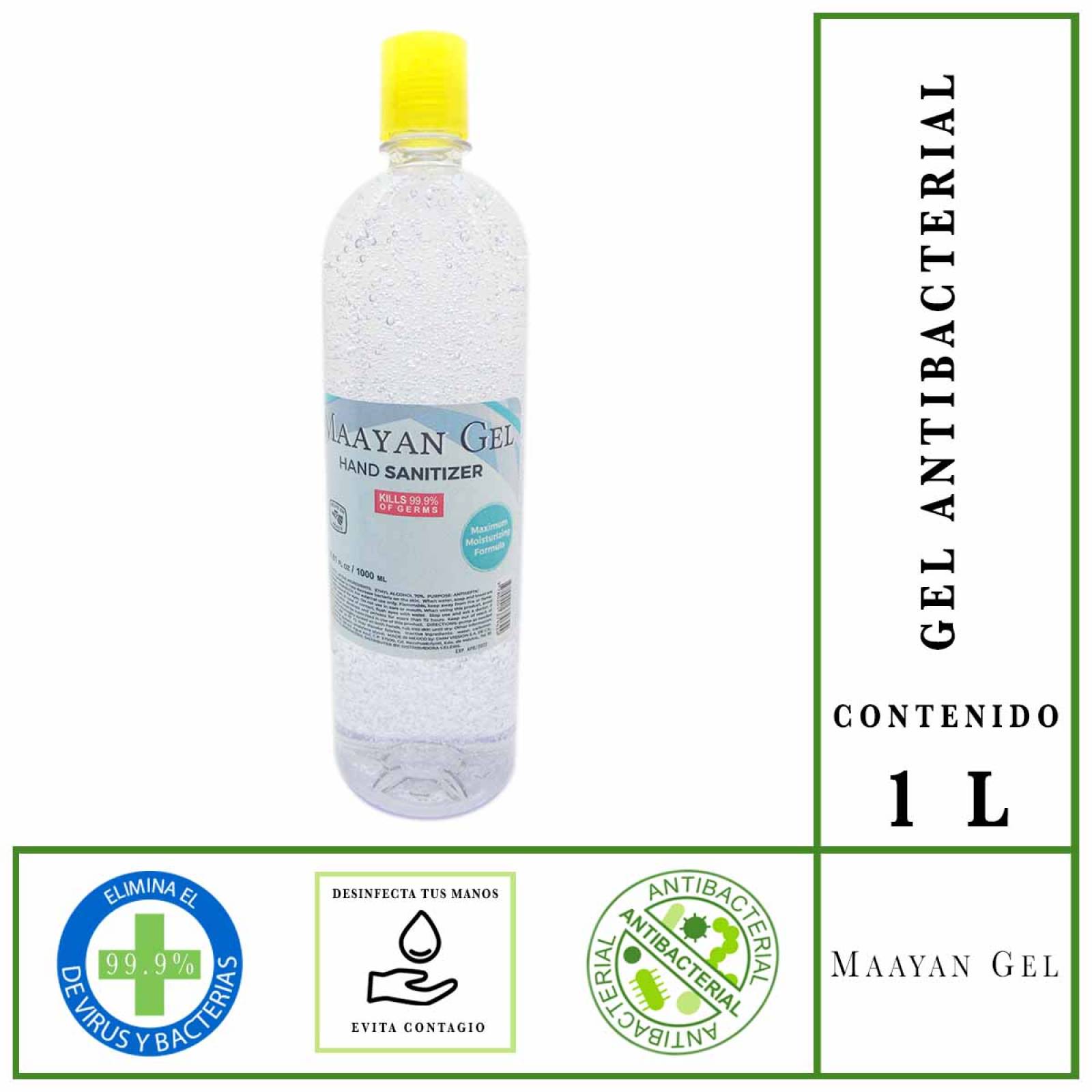 Gel Antibacterial Desinfectante Para Manos 1 Lt 70% Alcohol