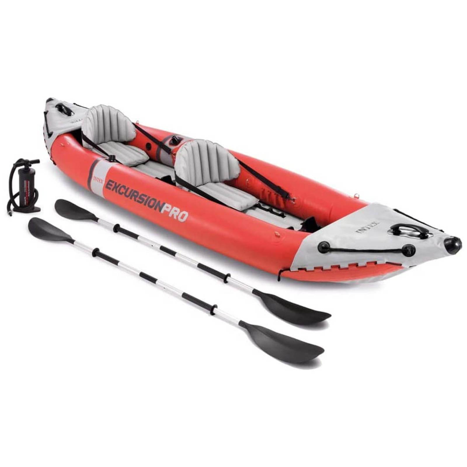 Kayak Bote Inflable Excursion Pro + Dos Remos Y Bomba Intex