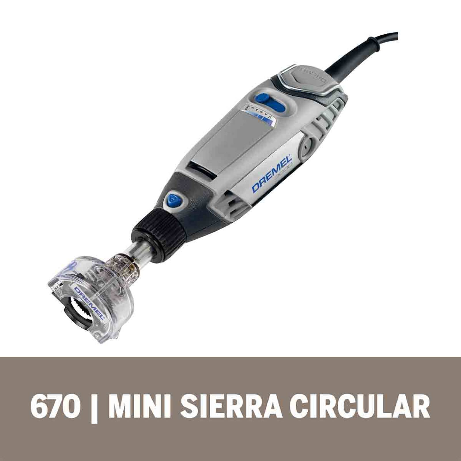 Minisierra Accesorio Mototool 670 Madera Aluminio Dremel
