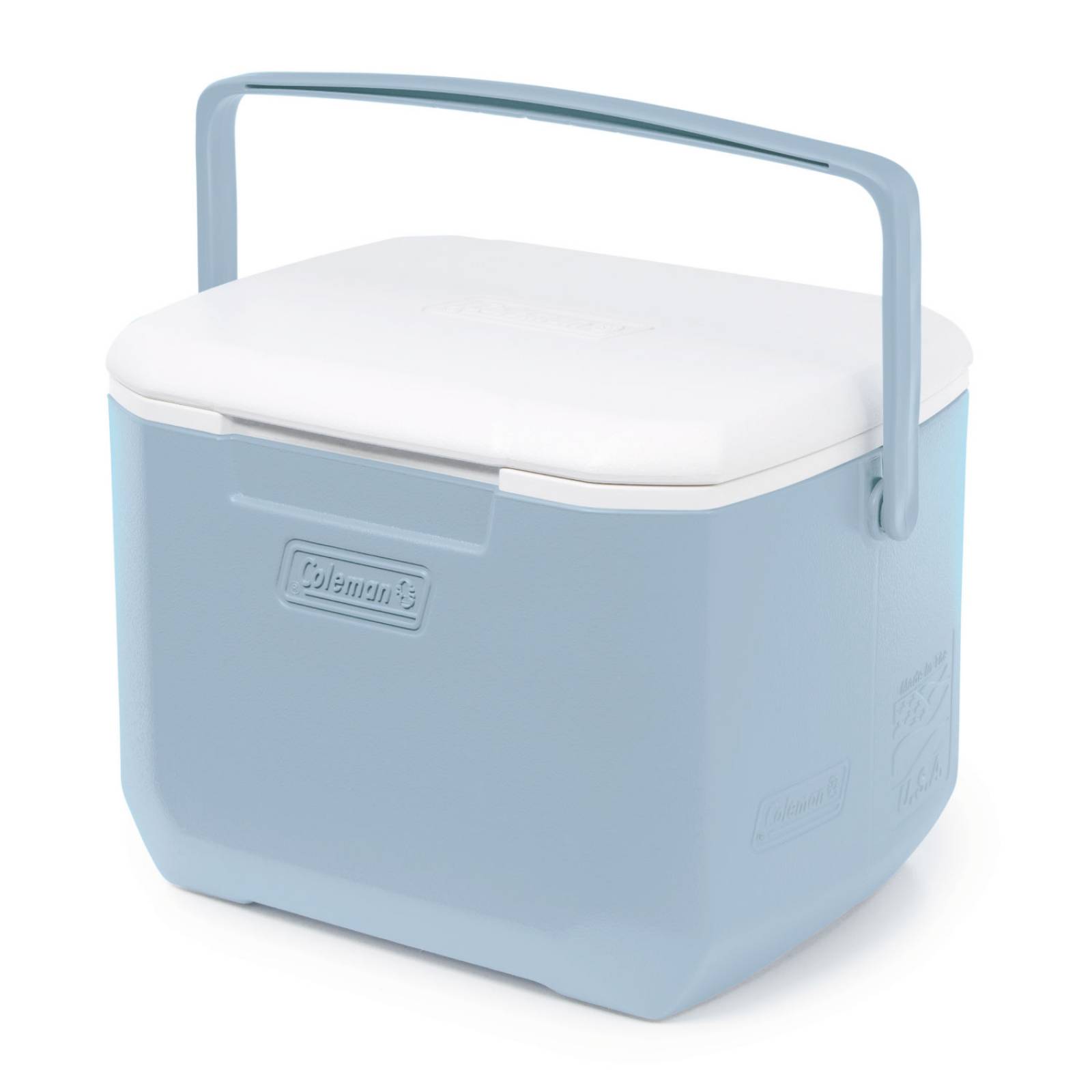 Hielera Coleman Portatil 16qt 15lts Con Asa Para 22 Latas Azul turquesa