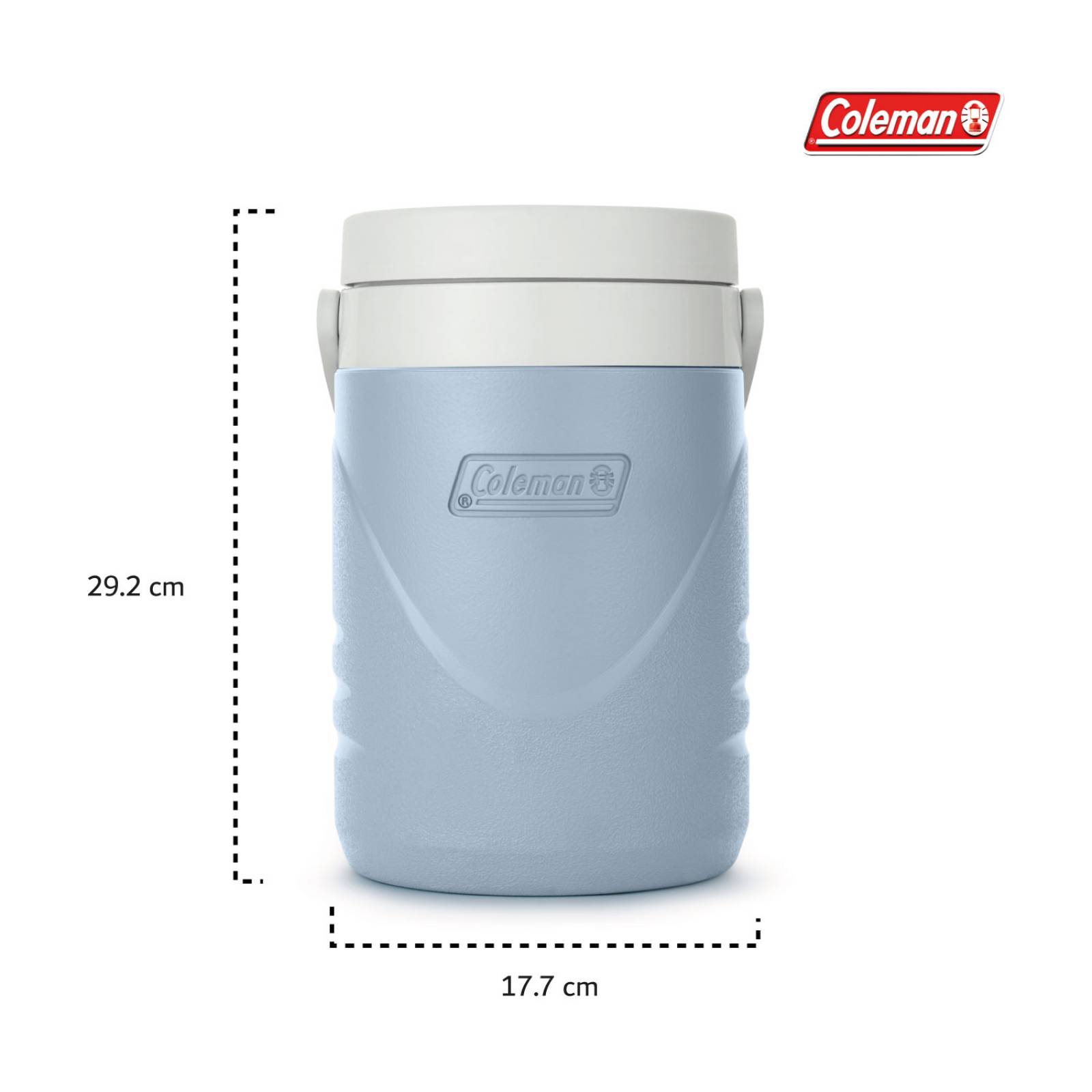 Termo Coleman Chiller De 1 Galon 3 Litros Con Asa Portatil Azul celeste