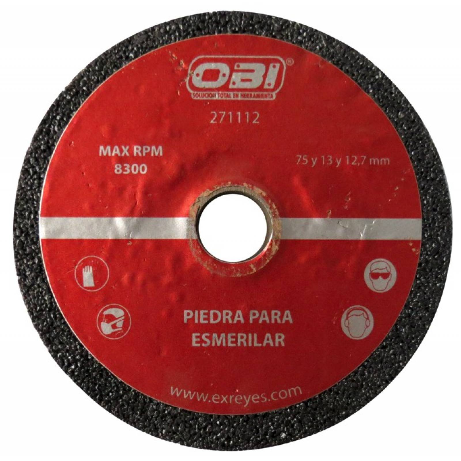 Piedra para Esmerilar 75 y 13 y 12,7 mm OBI