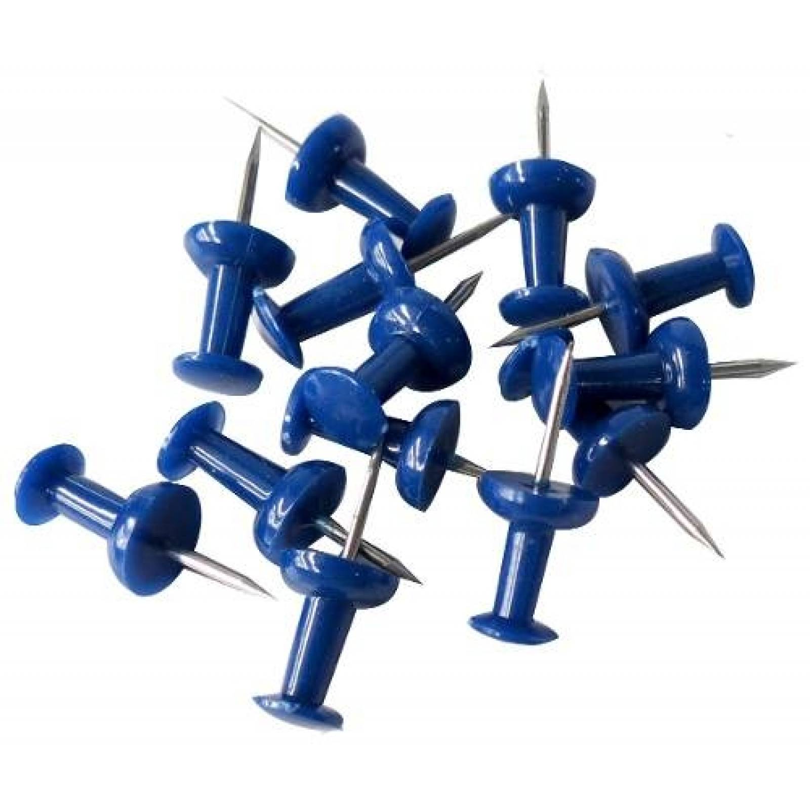 Pin o Tachuela Azul Cajita con 50 Piezas OBI