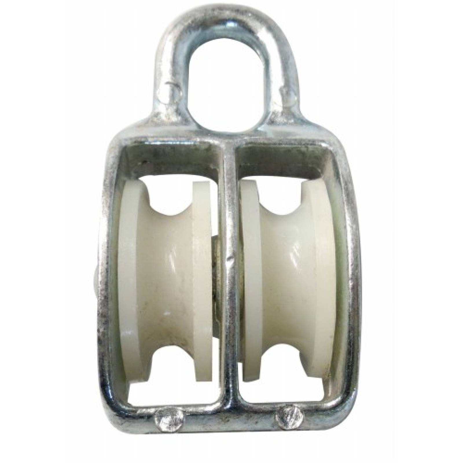 Polea Fija 40 mm Doble Centro Nylon OBI