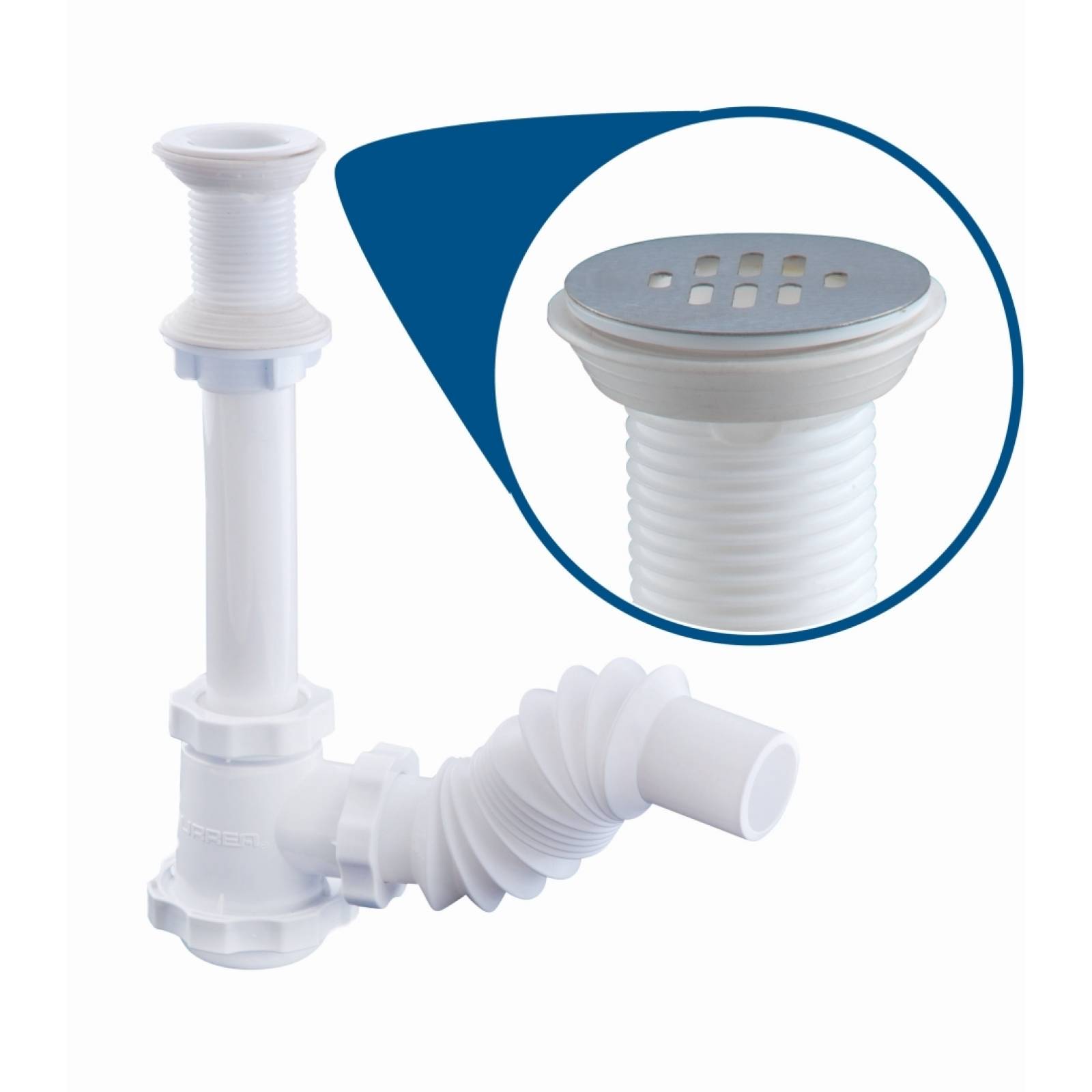 Céspol flexible bote grande cubierta acero inox 3716 URREA