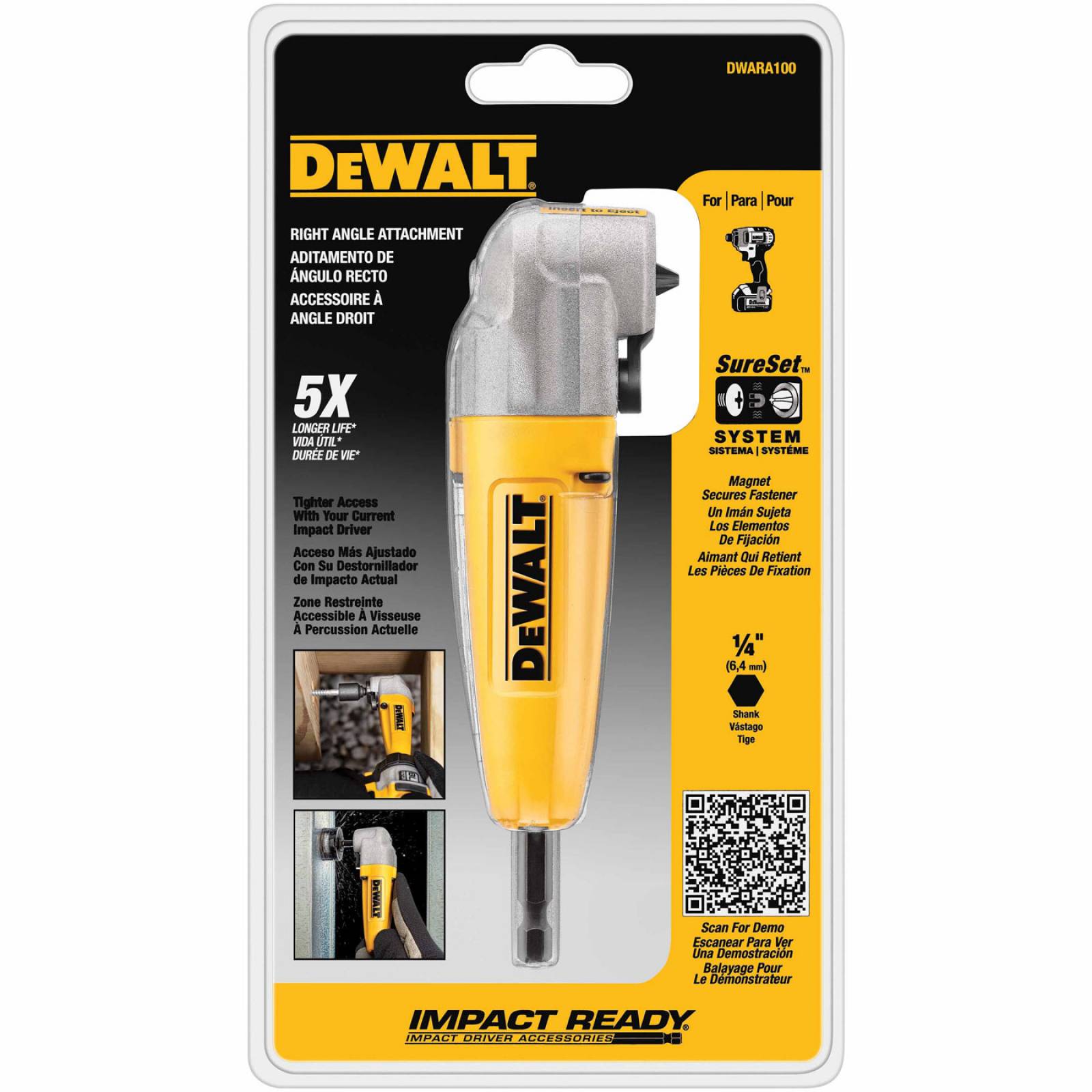 Adaptador Angular para Taladro DWARA100 DeWalt