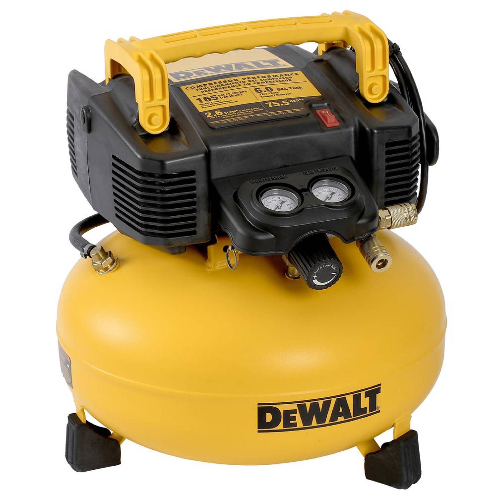 Compresor 6 Galones 165 PSI Pancake DWFP55126 DeWalt