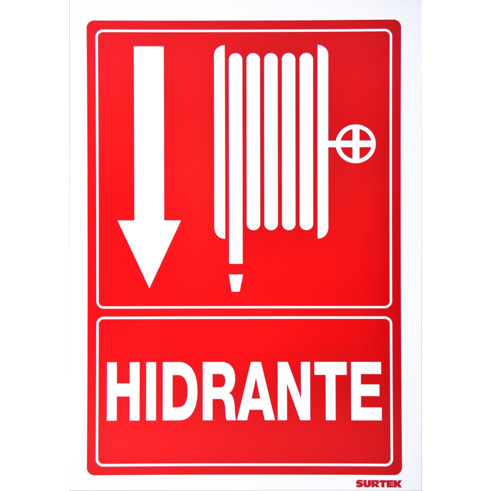 Letrero Hidrante Proteccion Civil Con 1 Pieza 25 X 36 Surtek