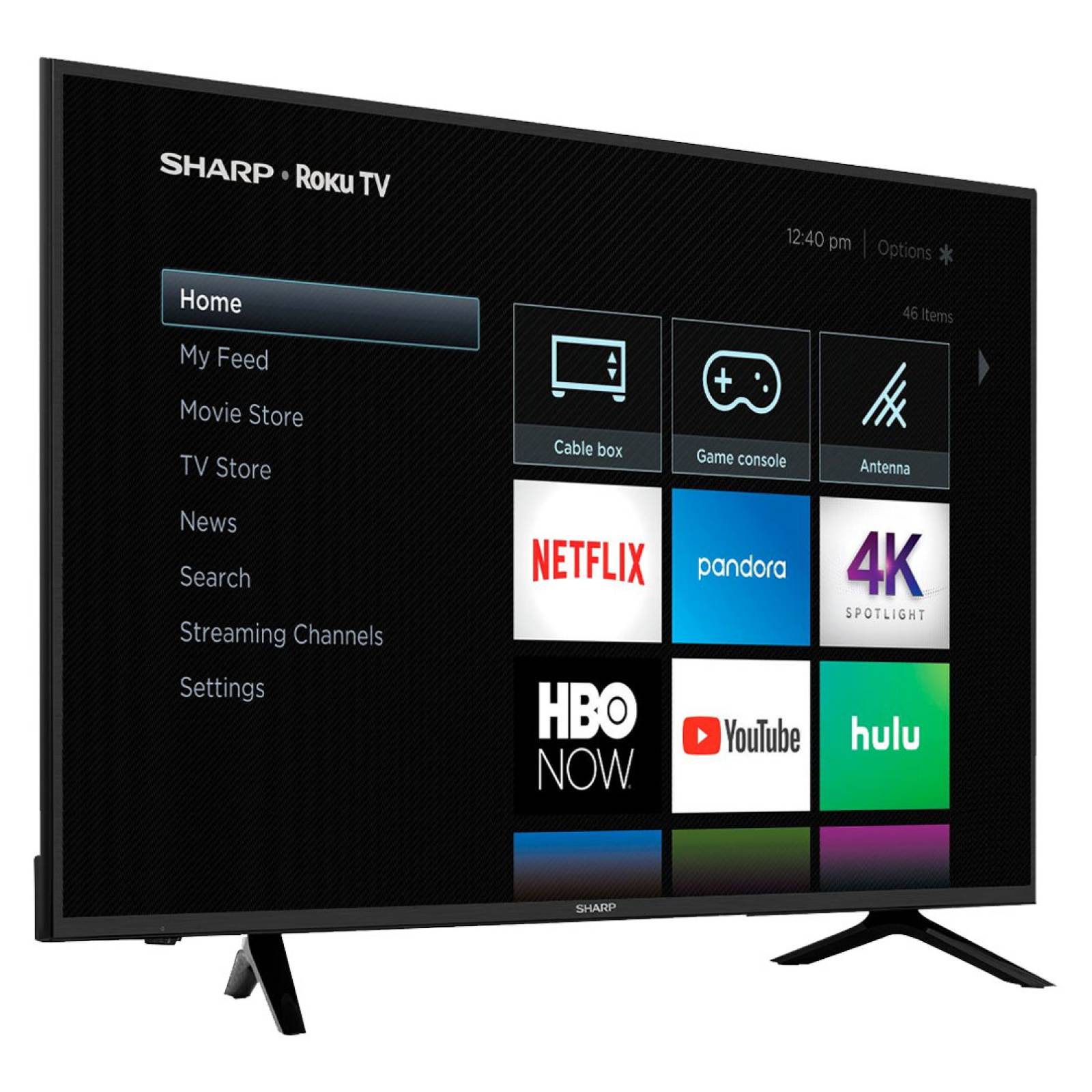 Smart TV Pantalla Led 4K 65 pulg Roku Integrado 120 Hz Sharp