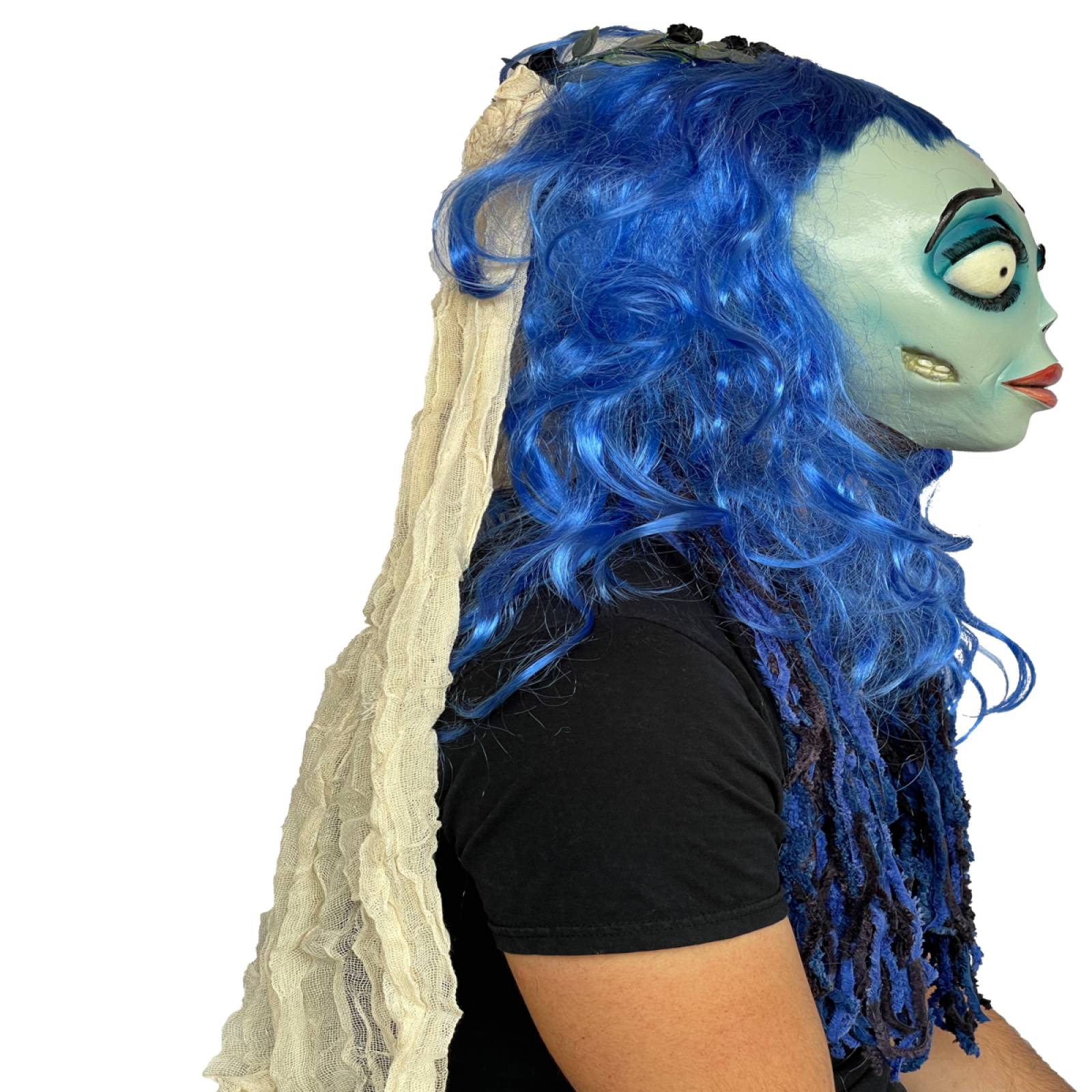 Máscara Emily Cadaver de la Novia Latex Halloween