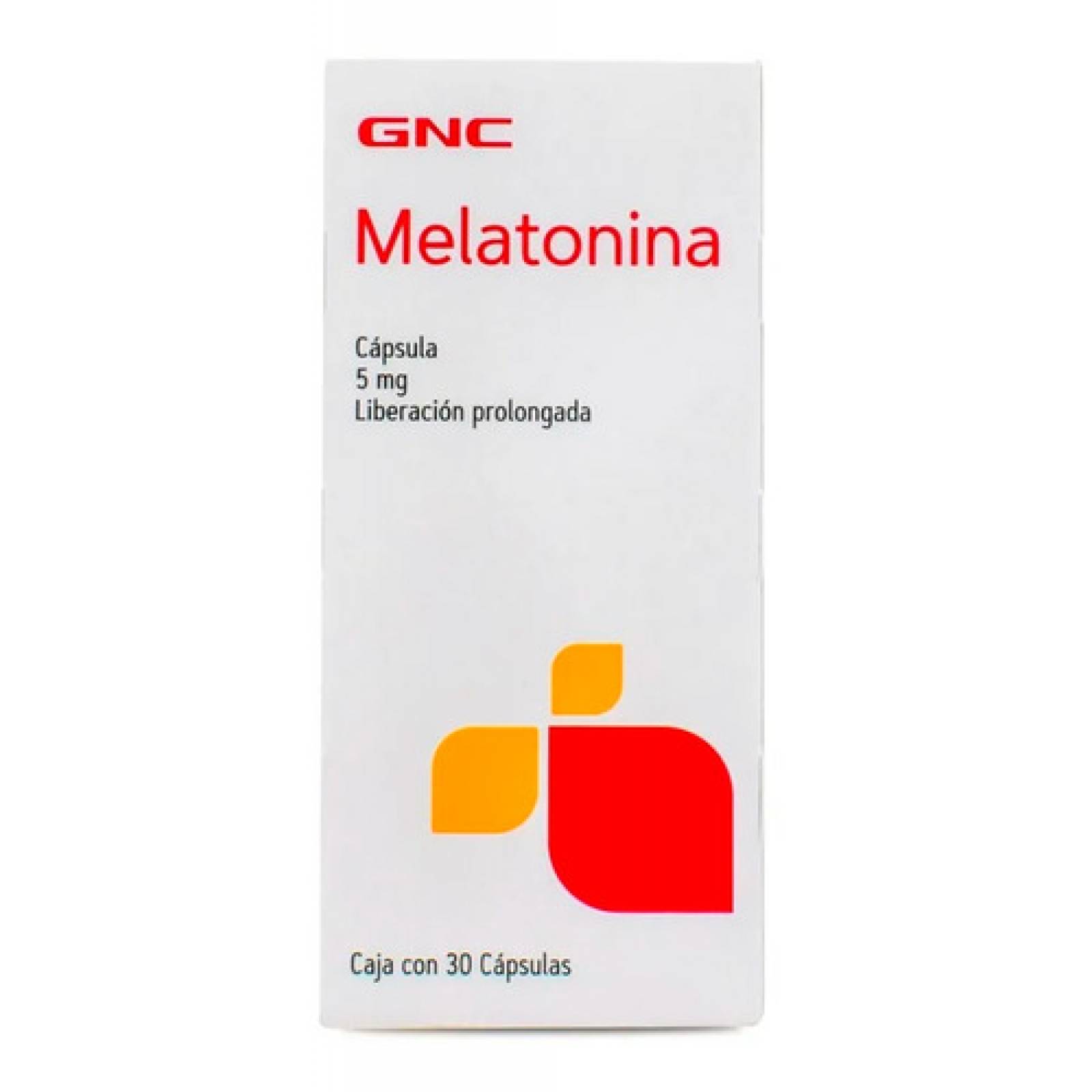 Melatonina 5 Mg Liberación Prolongada Gnc 30 Cápsulas