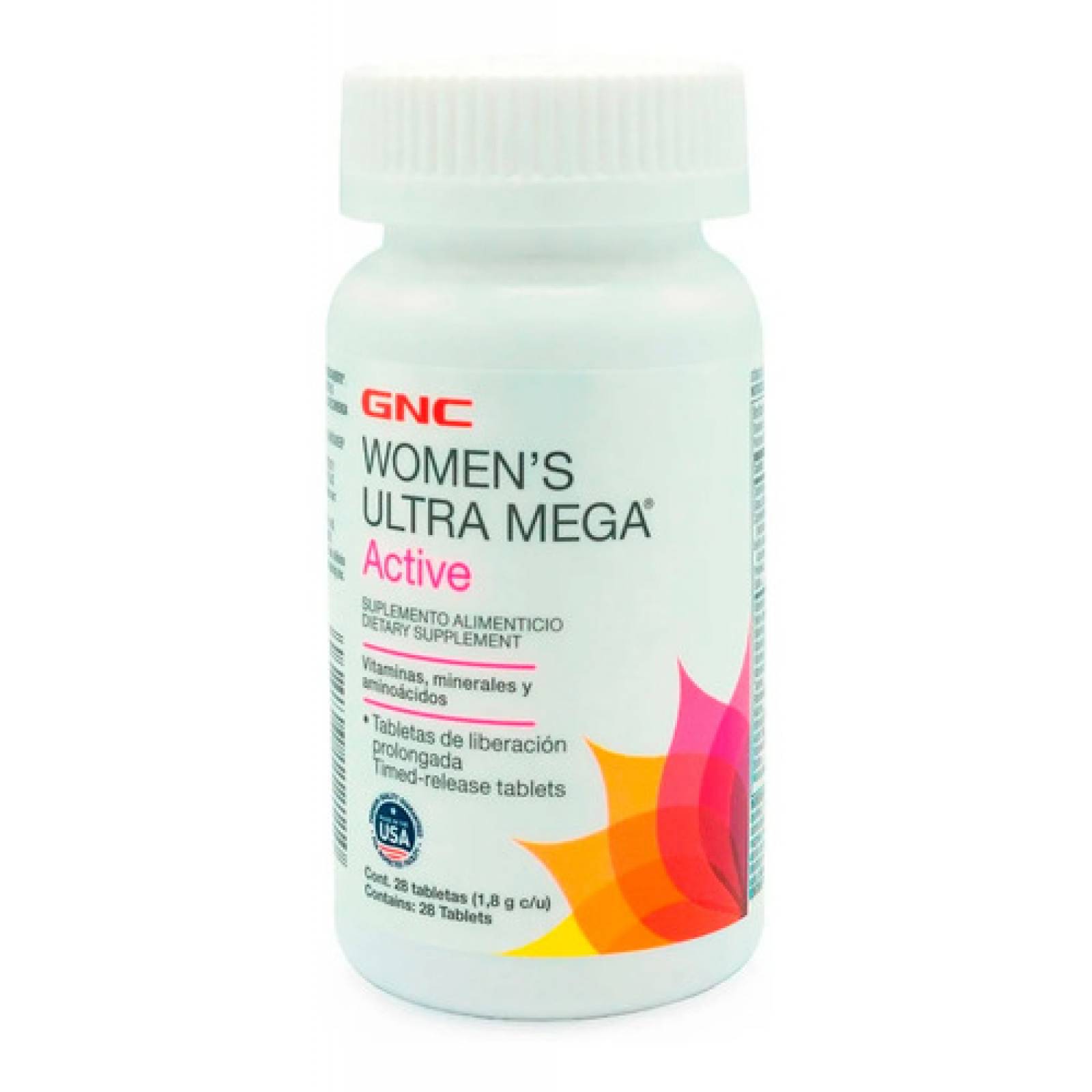 Multivitaminico Minerales Gnc Womens Ultra Mega Active 28tab