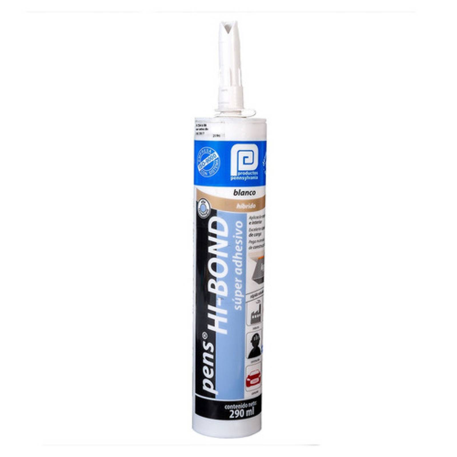 Silicon Adhesivo Pens Hi bond Blanco 290ml Pennsylvania