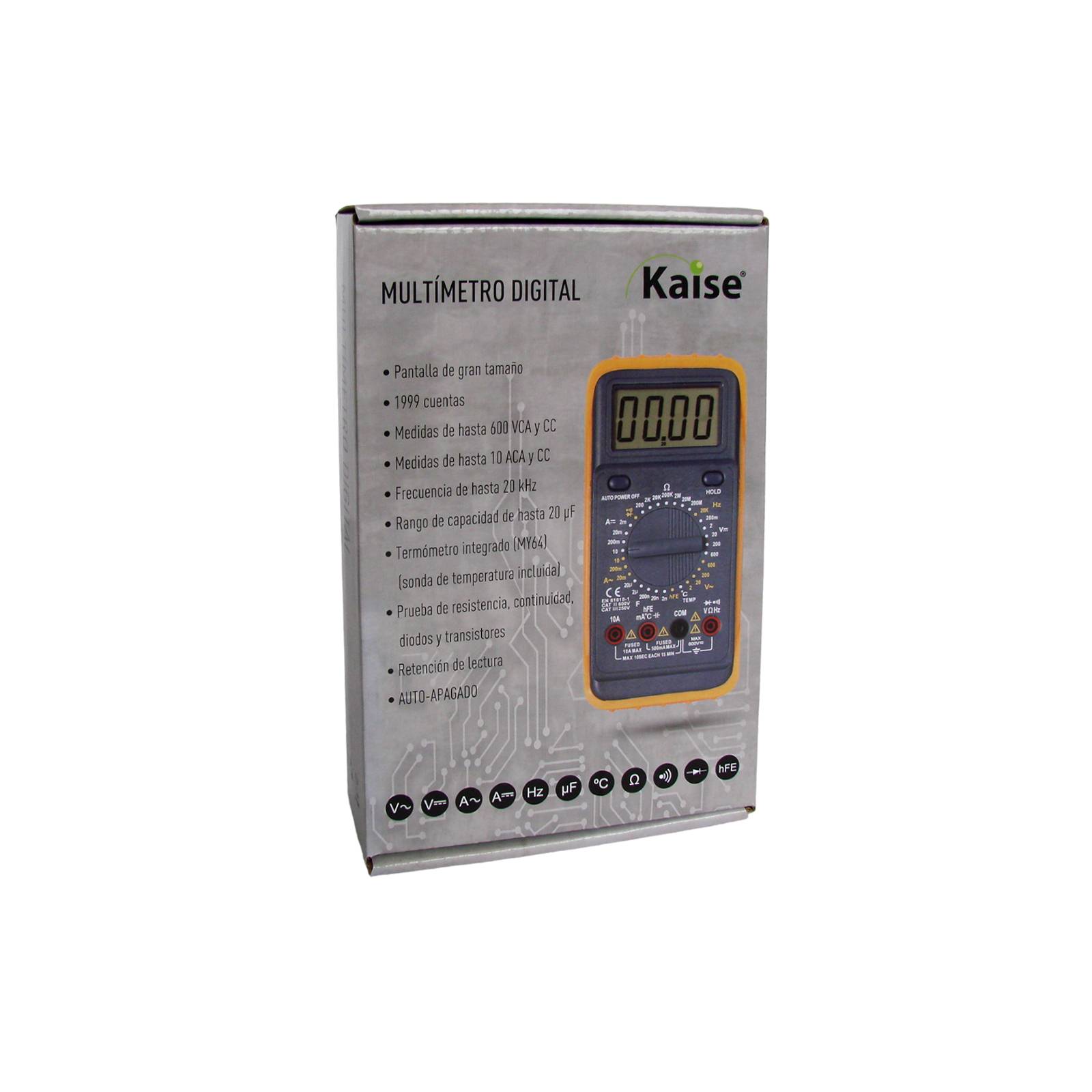 MULTIMETRO MEDIDOR DE VOLTAJE DMM DIGITAL MY64 KAISE