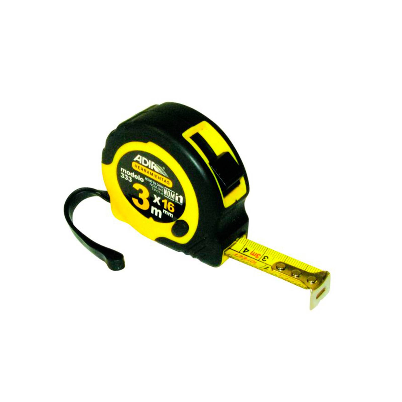 Flexometro Metro 3 Metros Modelo 333 Herramienta Adir