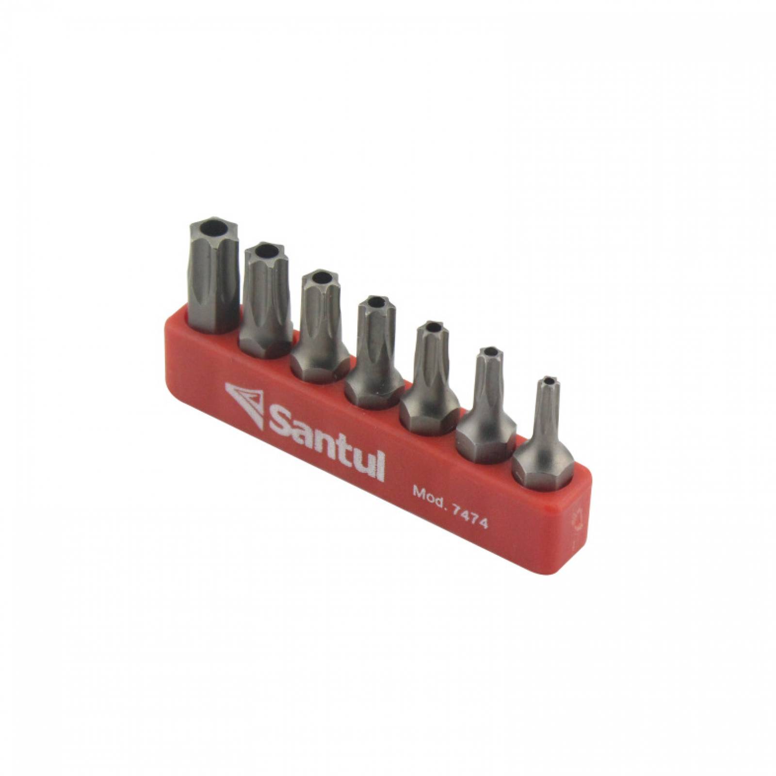 Juego de 7 Puntas para Desarmador torx con seguro SANTUL
