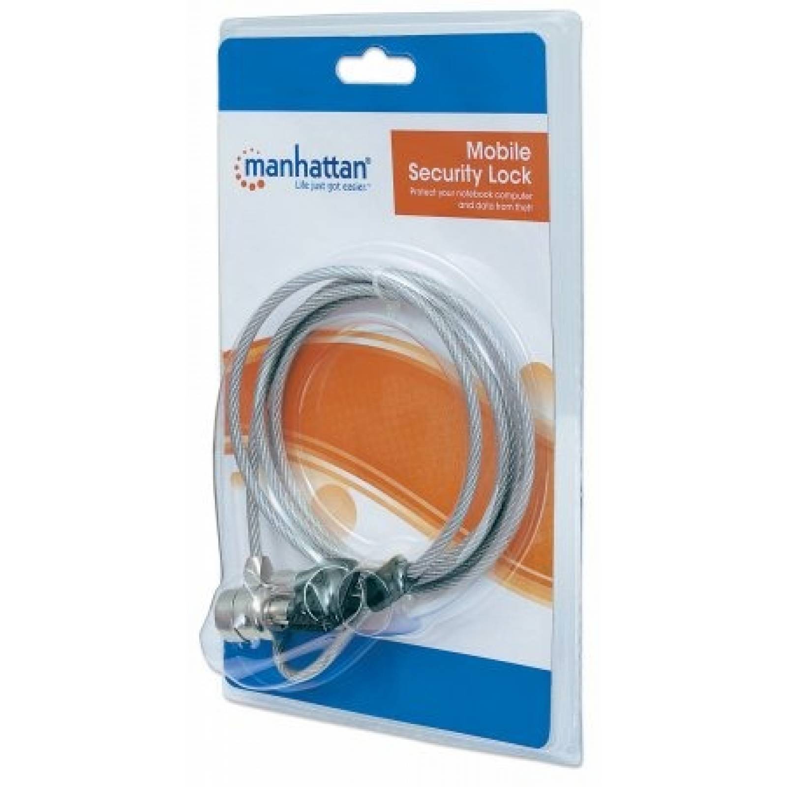 CANDADO SEGURIDAD LAPTOP CON LLAVE 1.4M GRIS