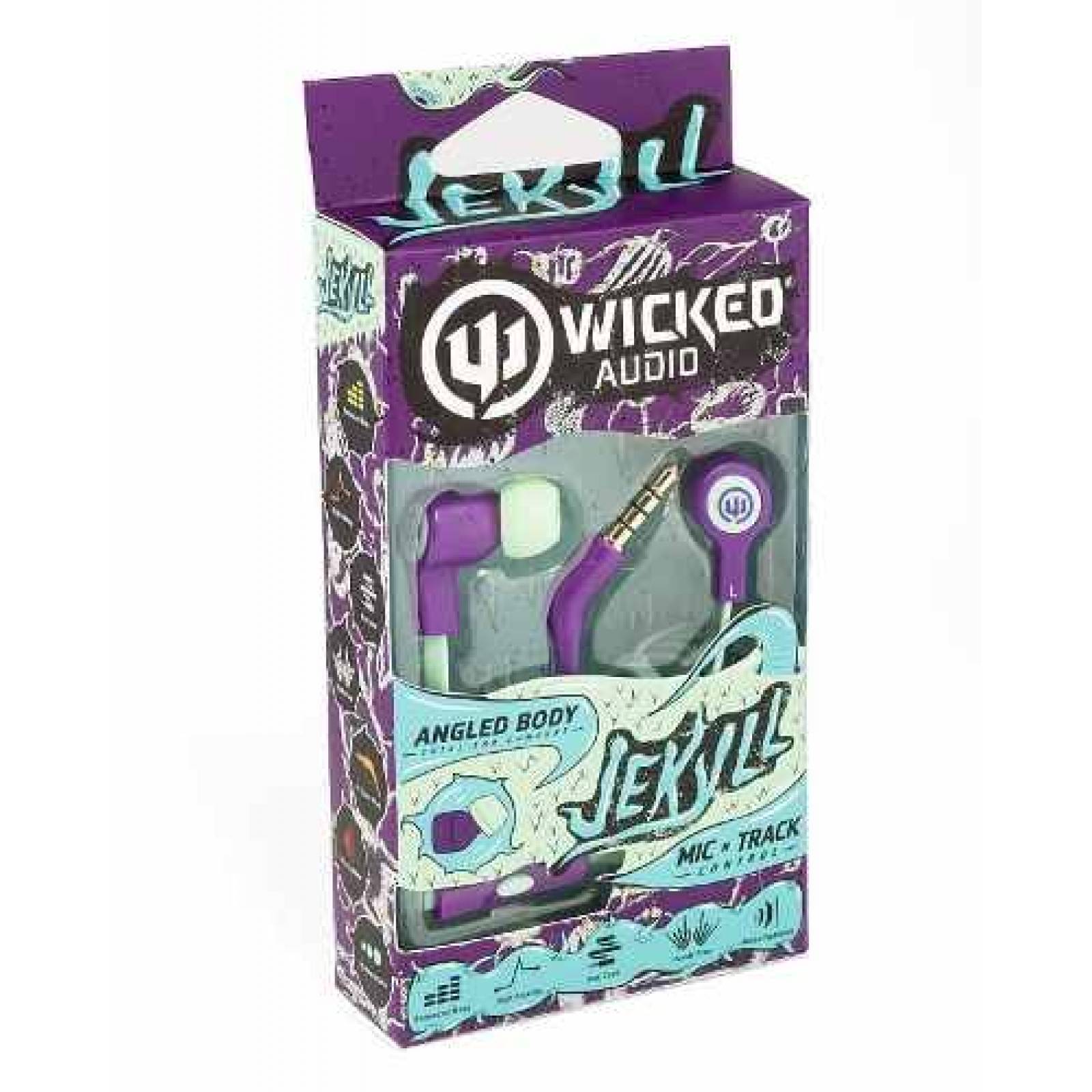Audífonos Wicked Audio Jekyll Purple Pine