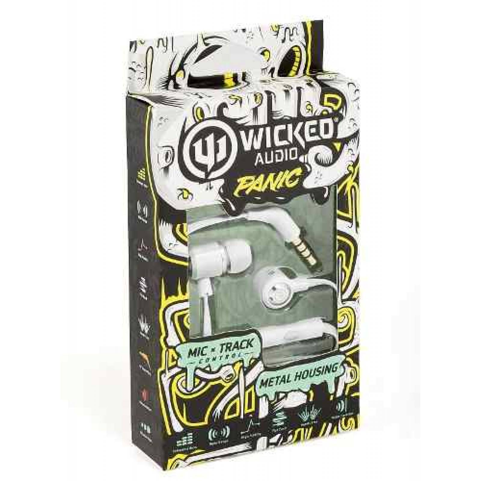 Audífonos Wicked Audio Panic Skeleton