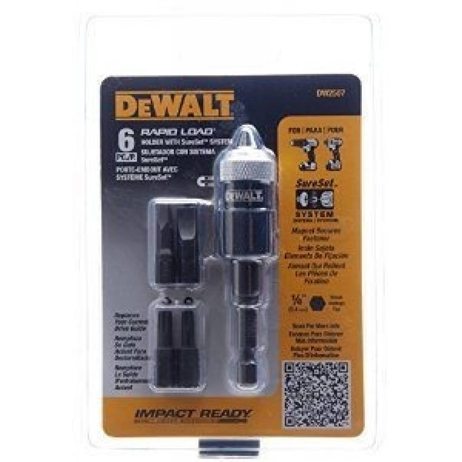Juego Adaptador Guia Magnetizado 6 Piezas Dewalt DW2507