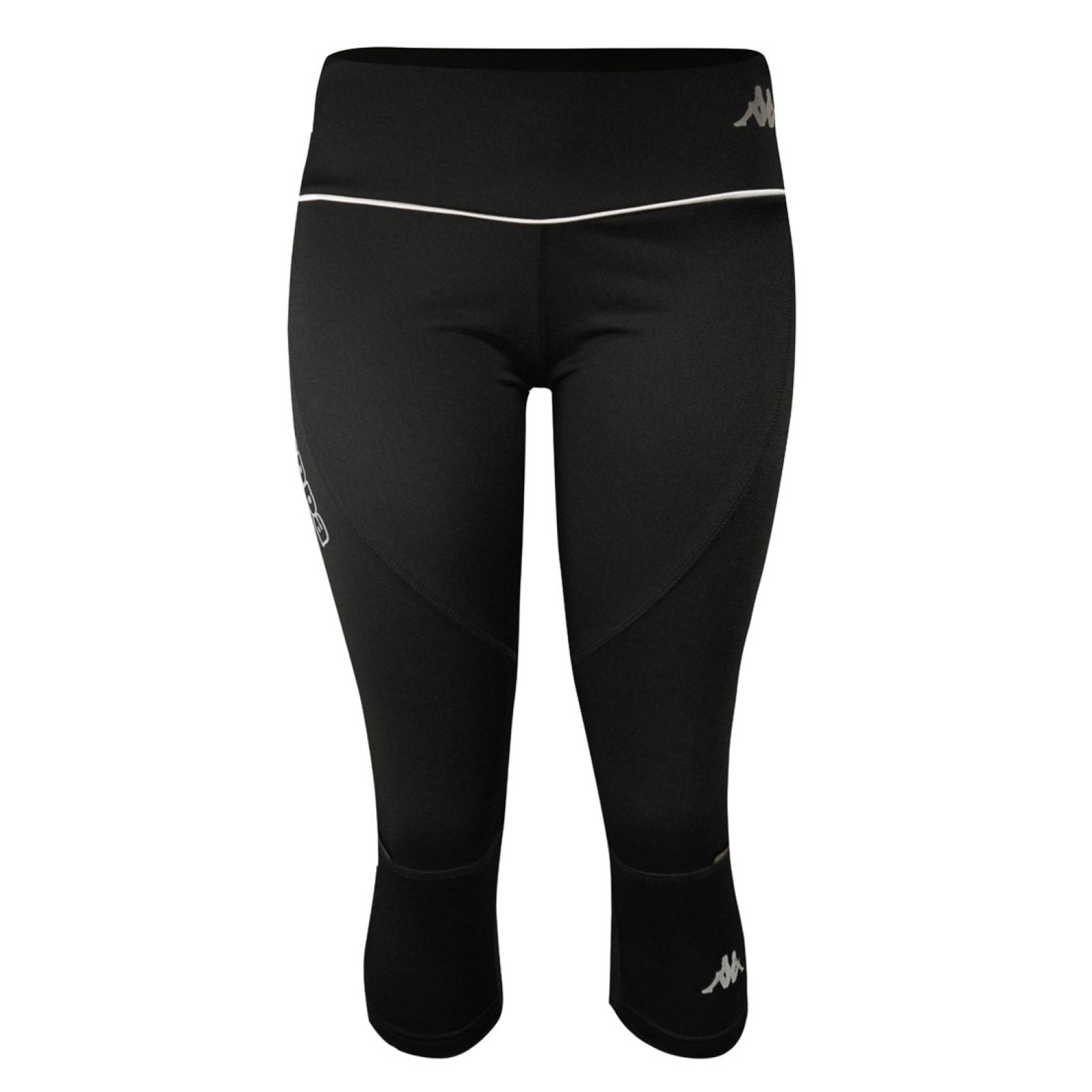 Pants Pantalon 3/4 Capri Sport Dama Deportivo Negro Kappa