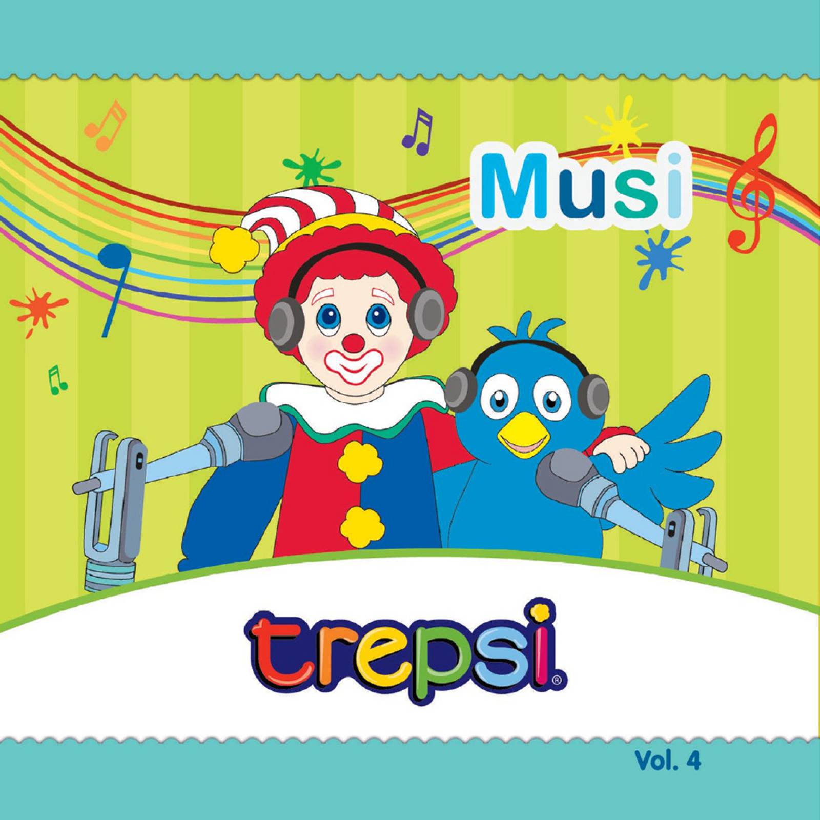 Cd Vol 4 Trepsi El Payaso Musica Infantil Niños Musi