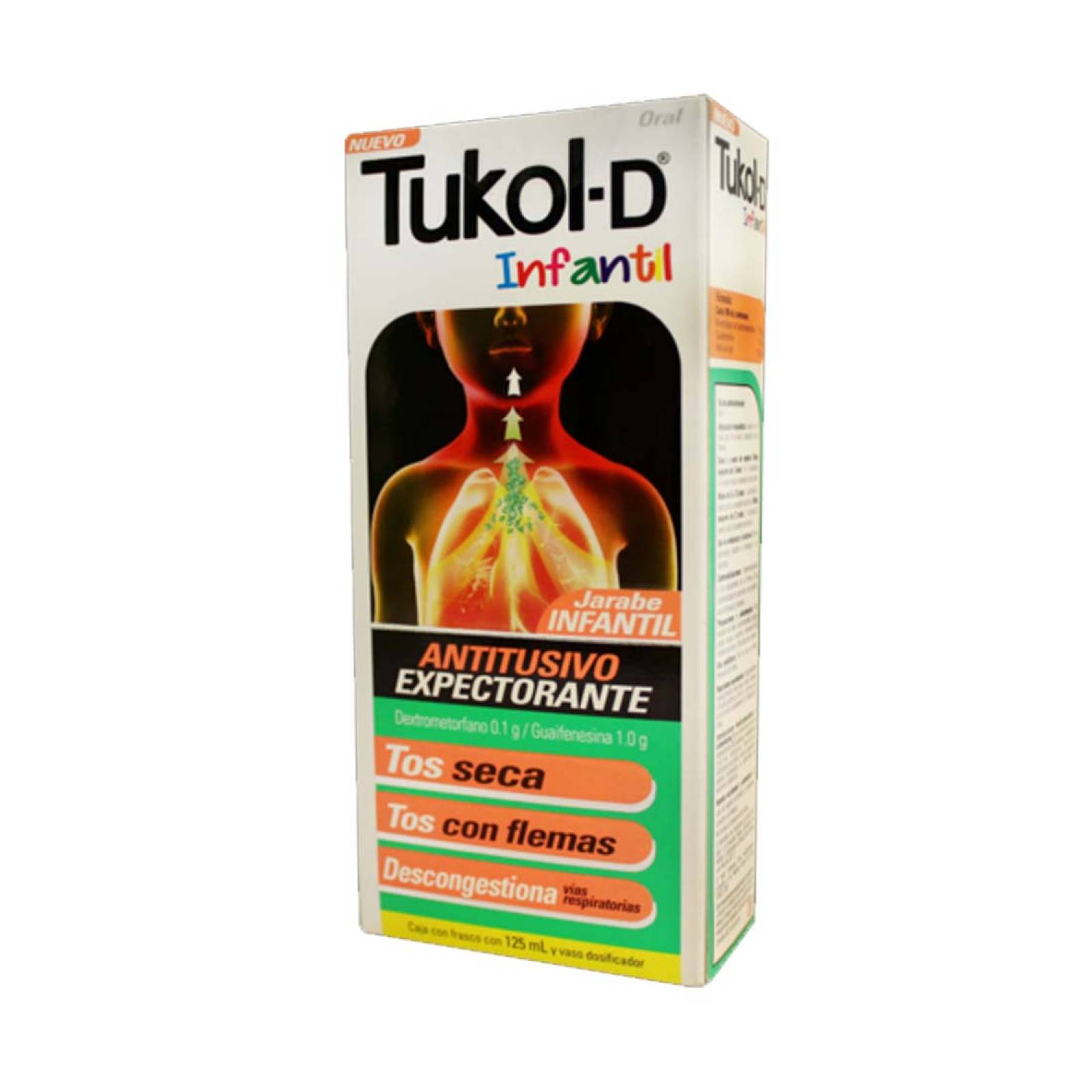 Tukol Expectorate Infantil Jarabe 125ml Genomma Lab
