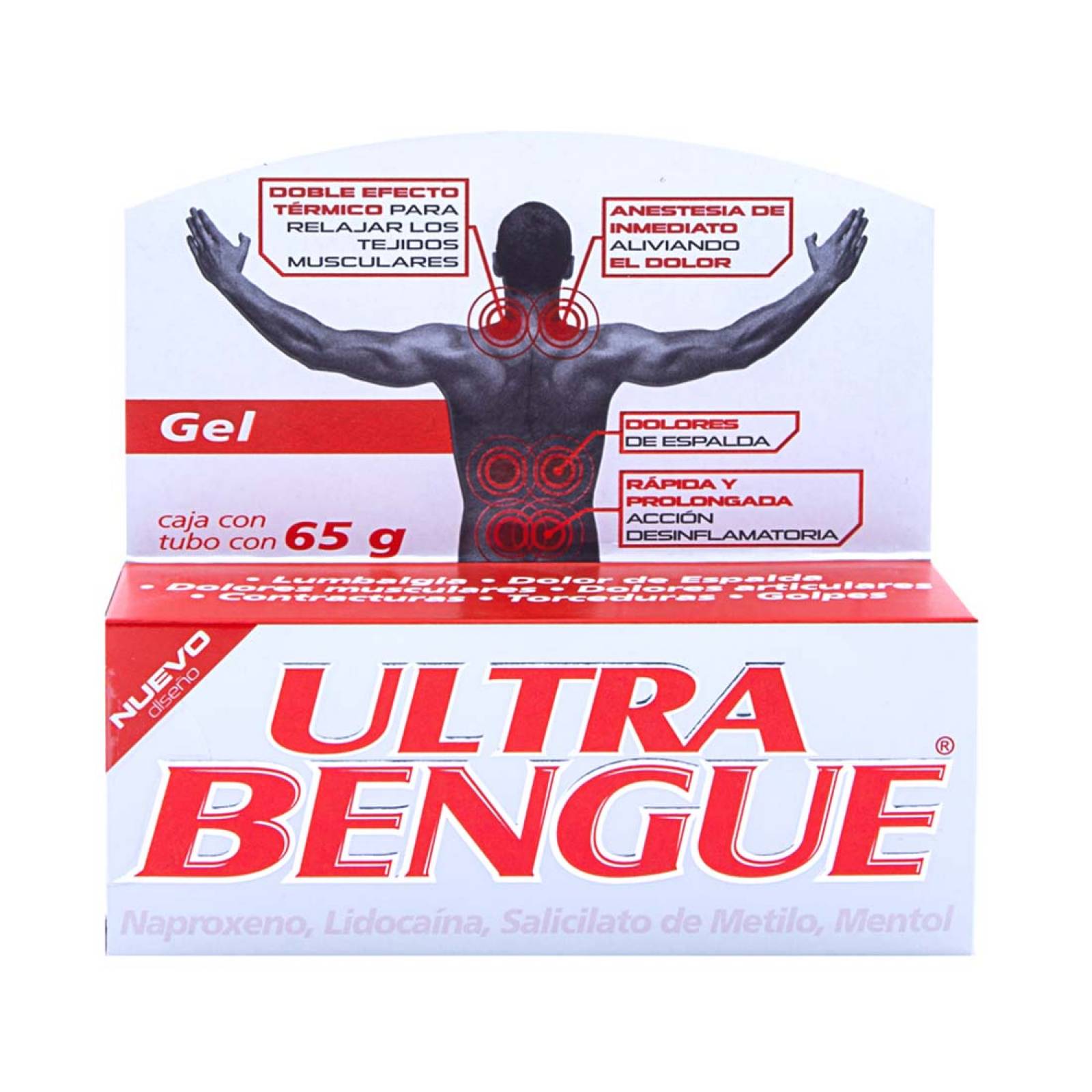 Ultra Bengue Rojo Gel Cutaneo 35g Genomma Lab