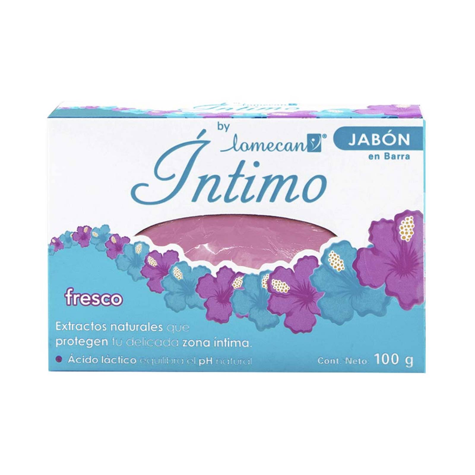 Jabón Íntimo en Barra Lomecan V Fresco 100g Genomma Lab