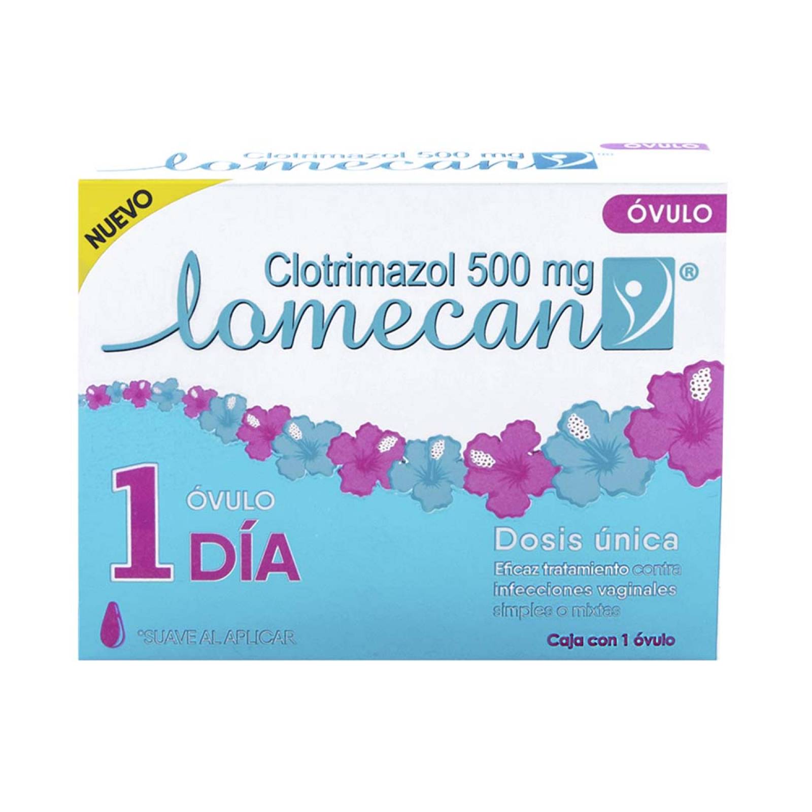 Lomecan V Cuidado Íntimo 1 óvulo 500mg Genomma Lab