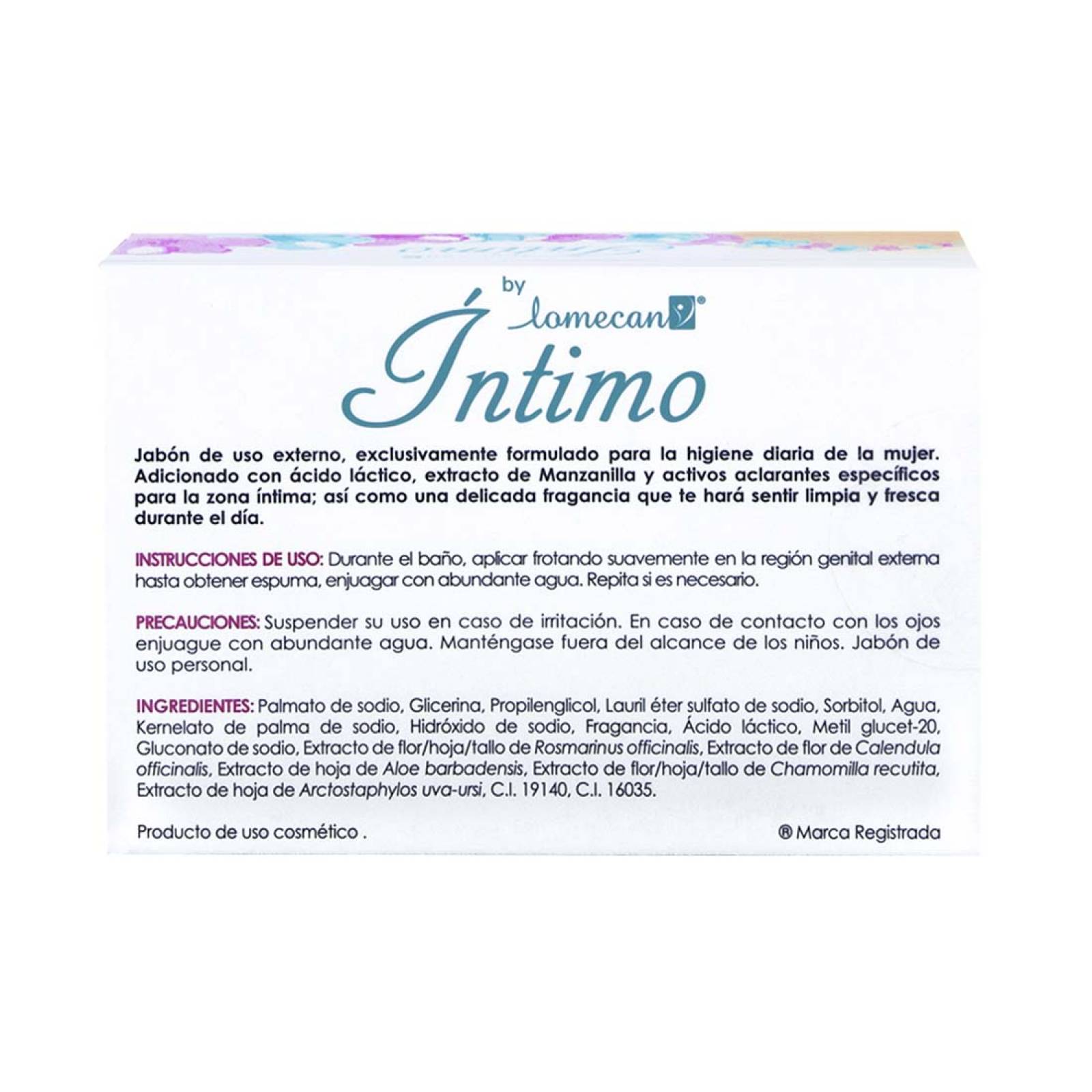 Jabón Íntimo en Barra Lomecan V Aclarante 100g Genomma Lab