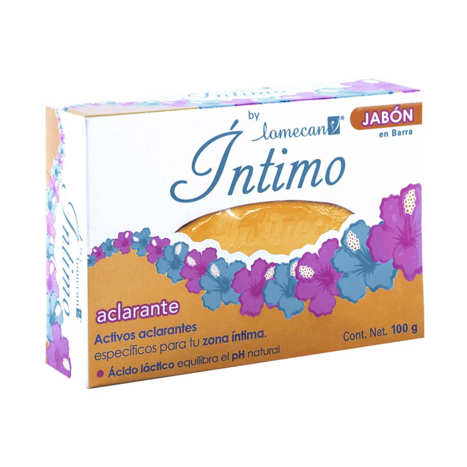 Jabón Íntimo en Barra Lomecan V Aclarante 100g Genomma Lab