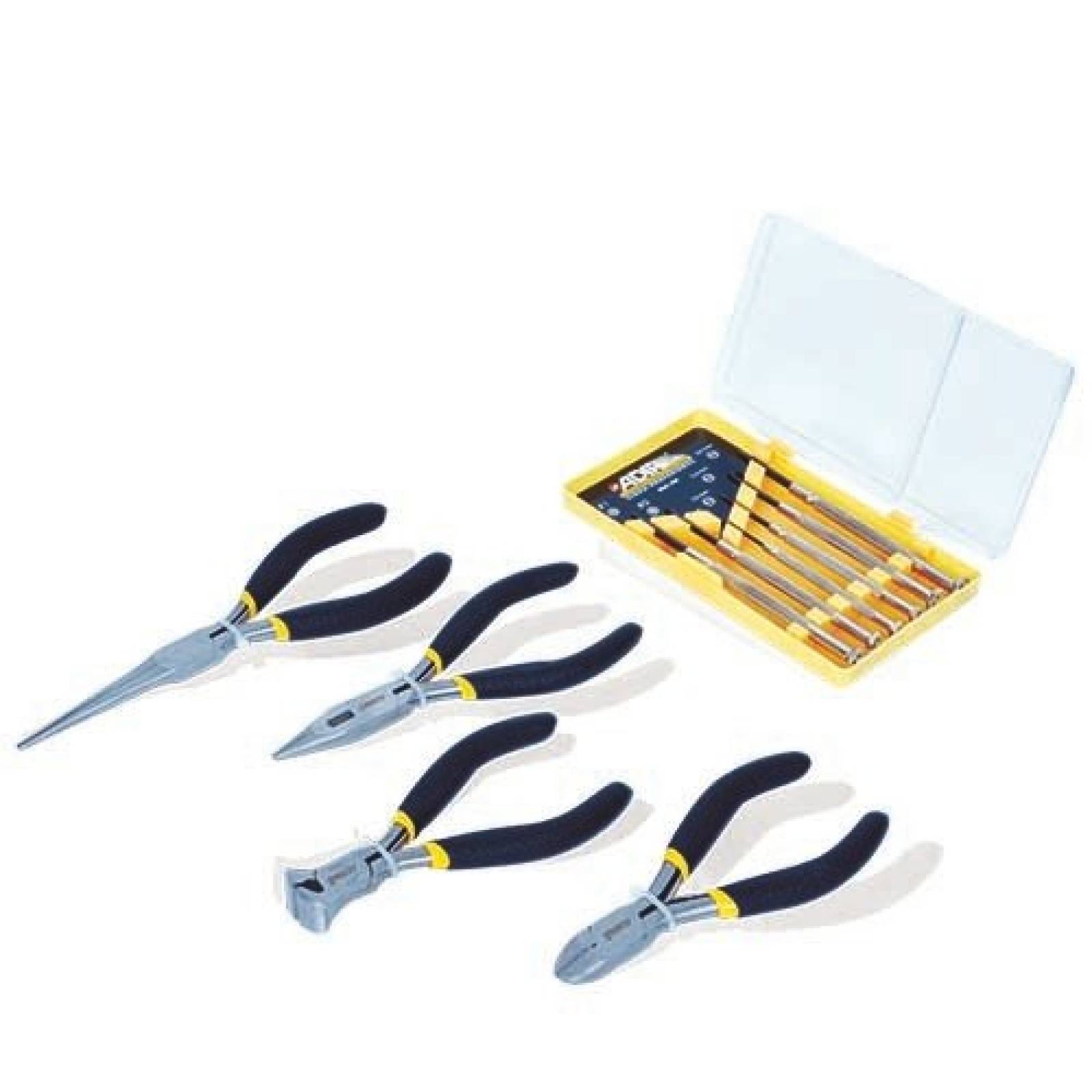 Kit Juego Mini Pinzas 10Pz Mod 456 Herramienta Adir