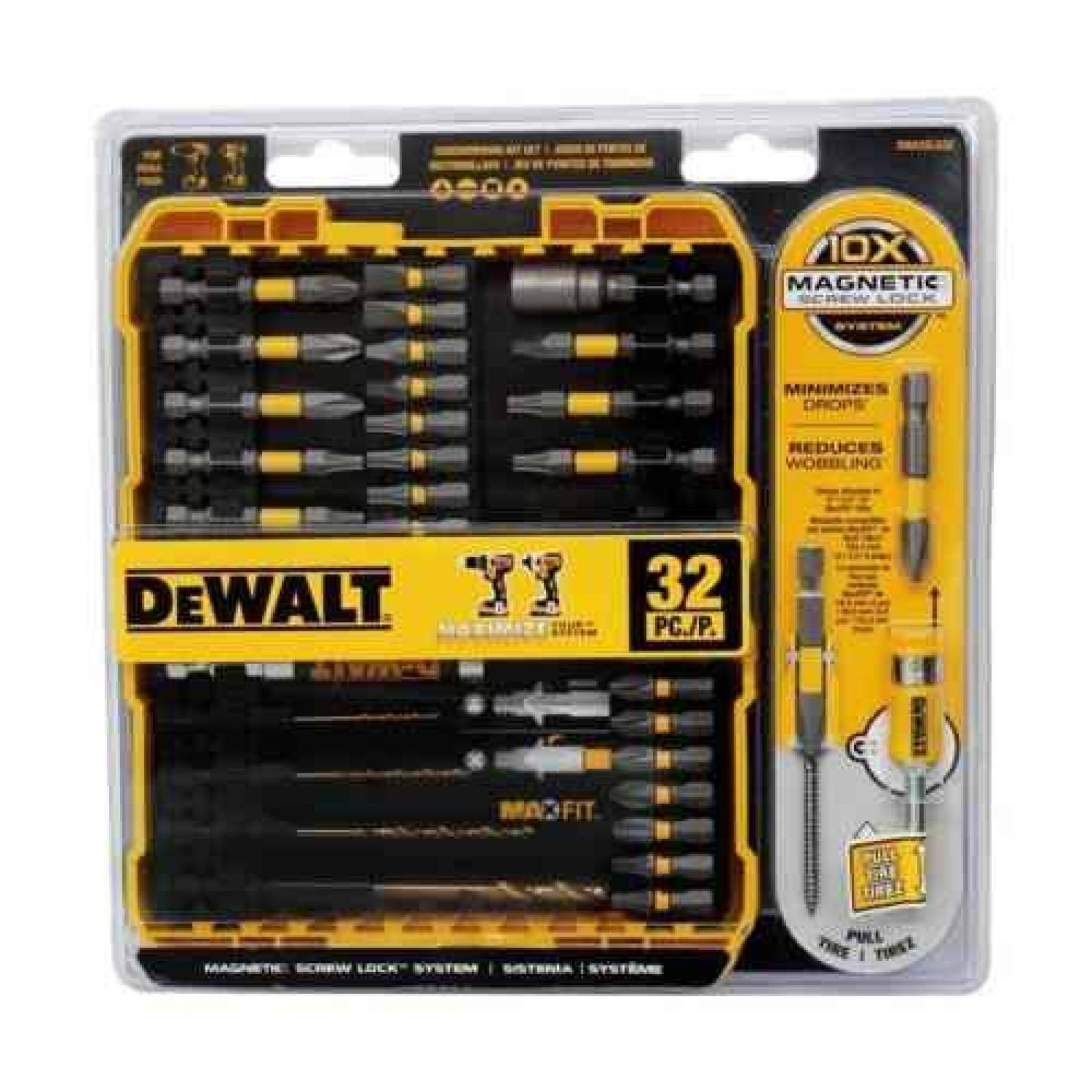 Juego 32 Puntas Soporte Magnetico Dewalt DWA2SLS32