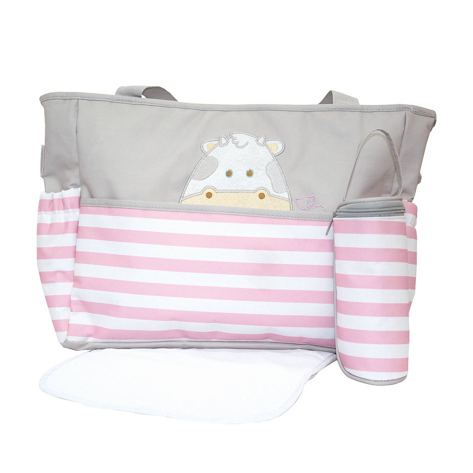 Pañalera Clasica con Cambiador Bebe Portamamilas Baby Mink