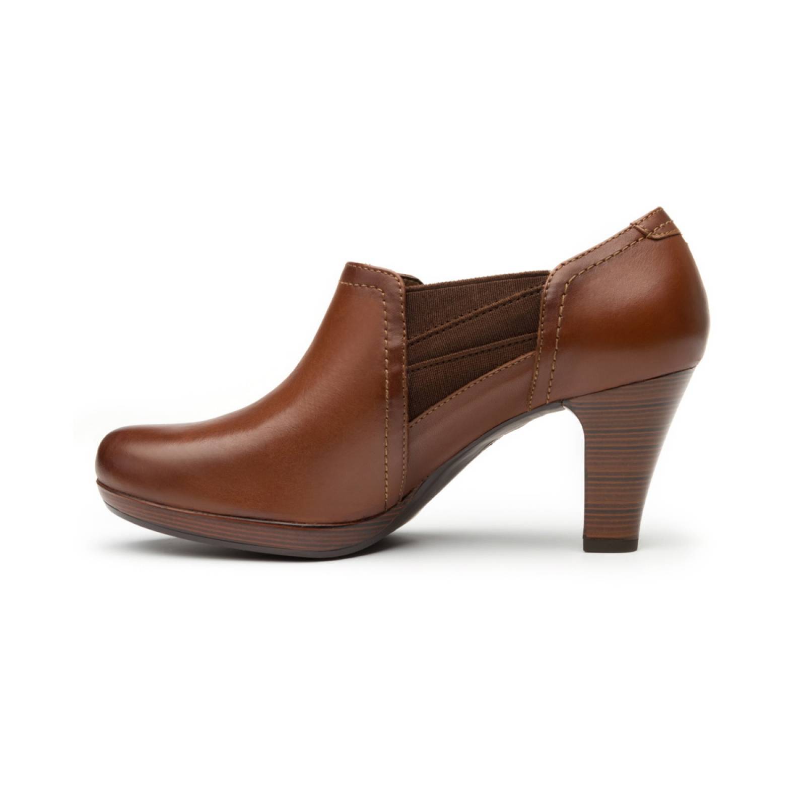 Zapato Tacón Flexi Mitzy Dama Mujer Casual Cafe Rudos
