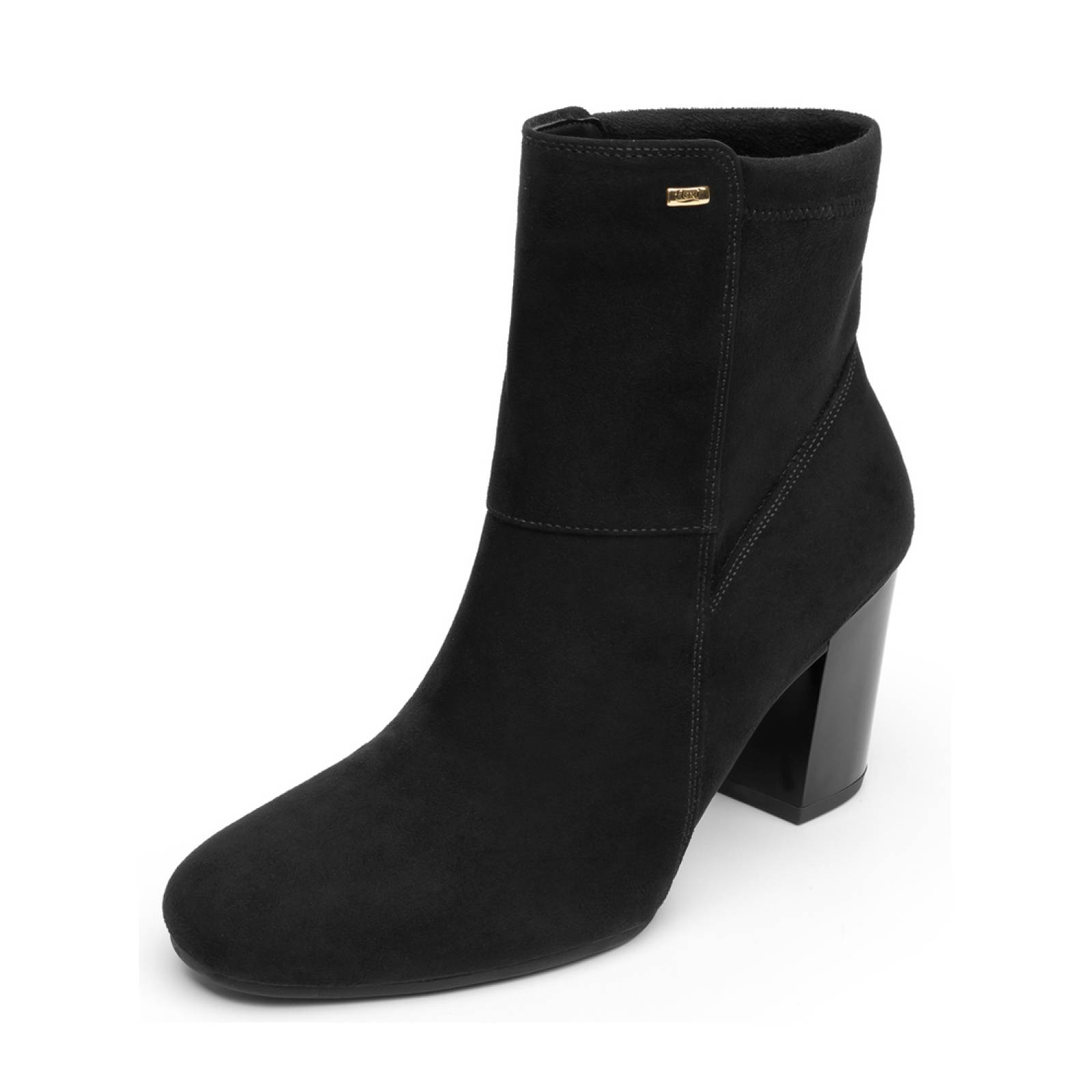Botin Flexi Arya Tacón Dama Mujer Bota Cómodo Negro Rudos