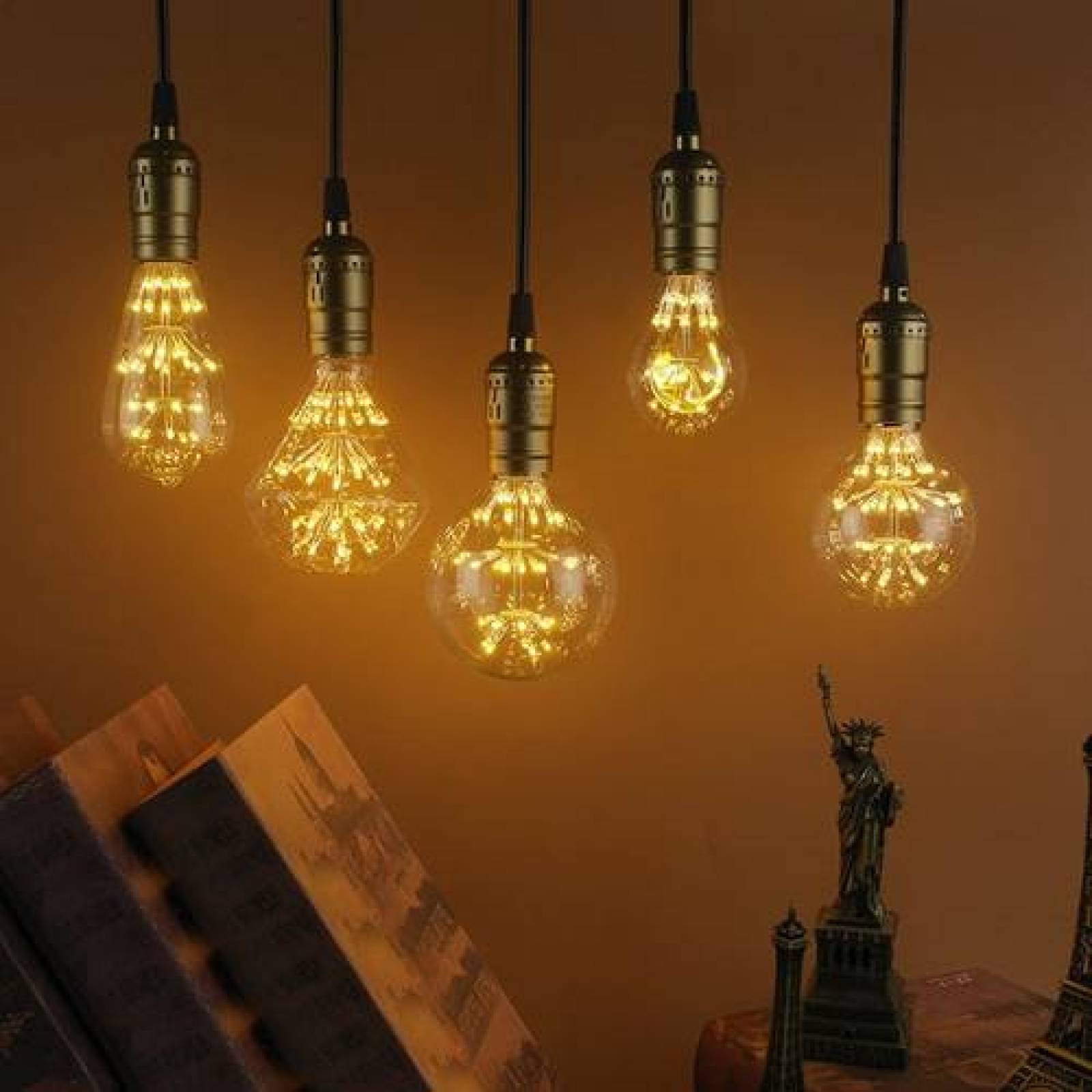Foco Led Tipo Vintage Globo 4w AD-2963 A19 Adir