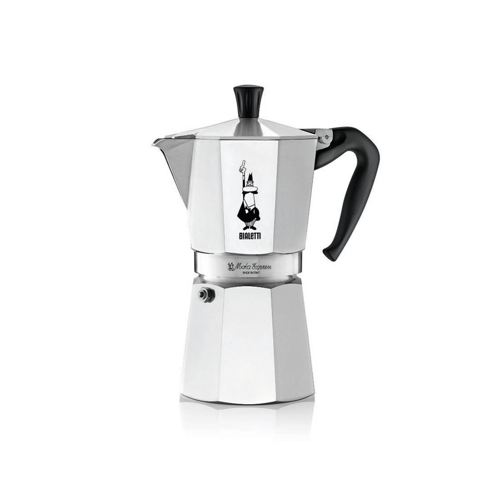 Cafetera Italiana Moka Express Bialetti Plateada 9 Taza