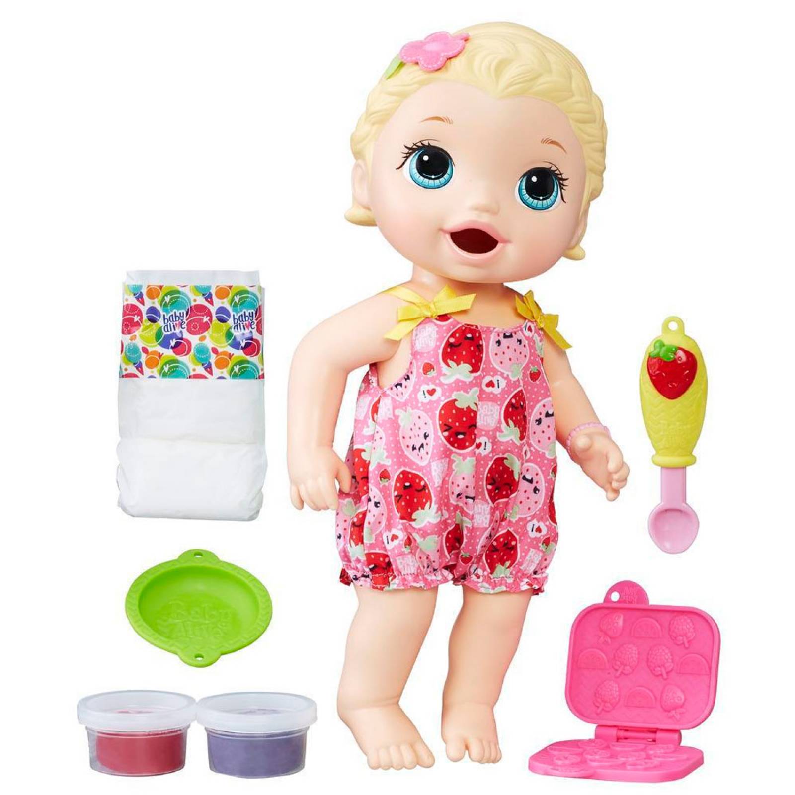 Muñeca Rubia Baby Alive Bebé Hora De Comer Hasbro