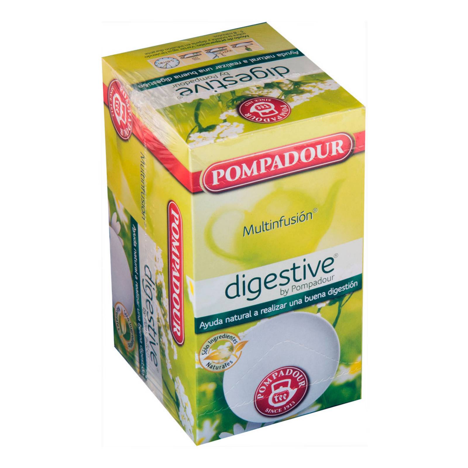 Infusión Té Digestive Caja Con 20 Sobres Pompadour