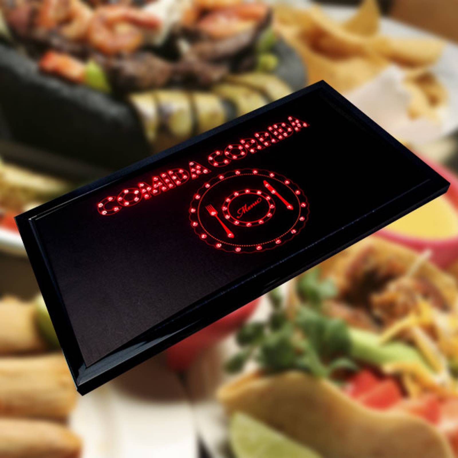 Letrero LED de comida corrida para negocios ML-LET-COMIDA