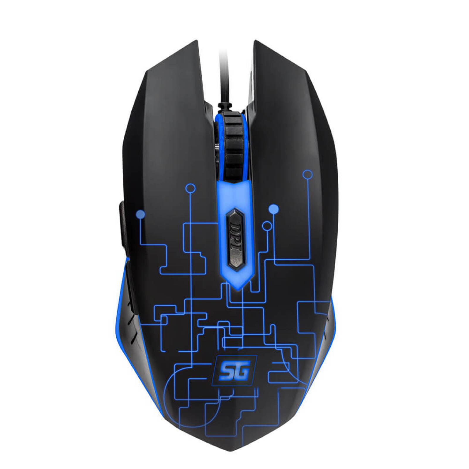 Mouse Gaming VORAGO USB, Óptico, 3200 DPI, Negro MO-501
