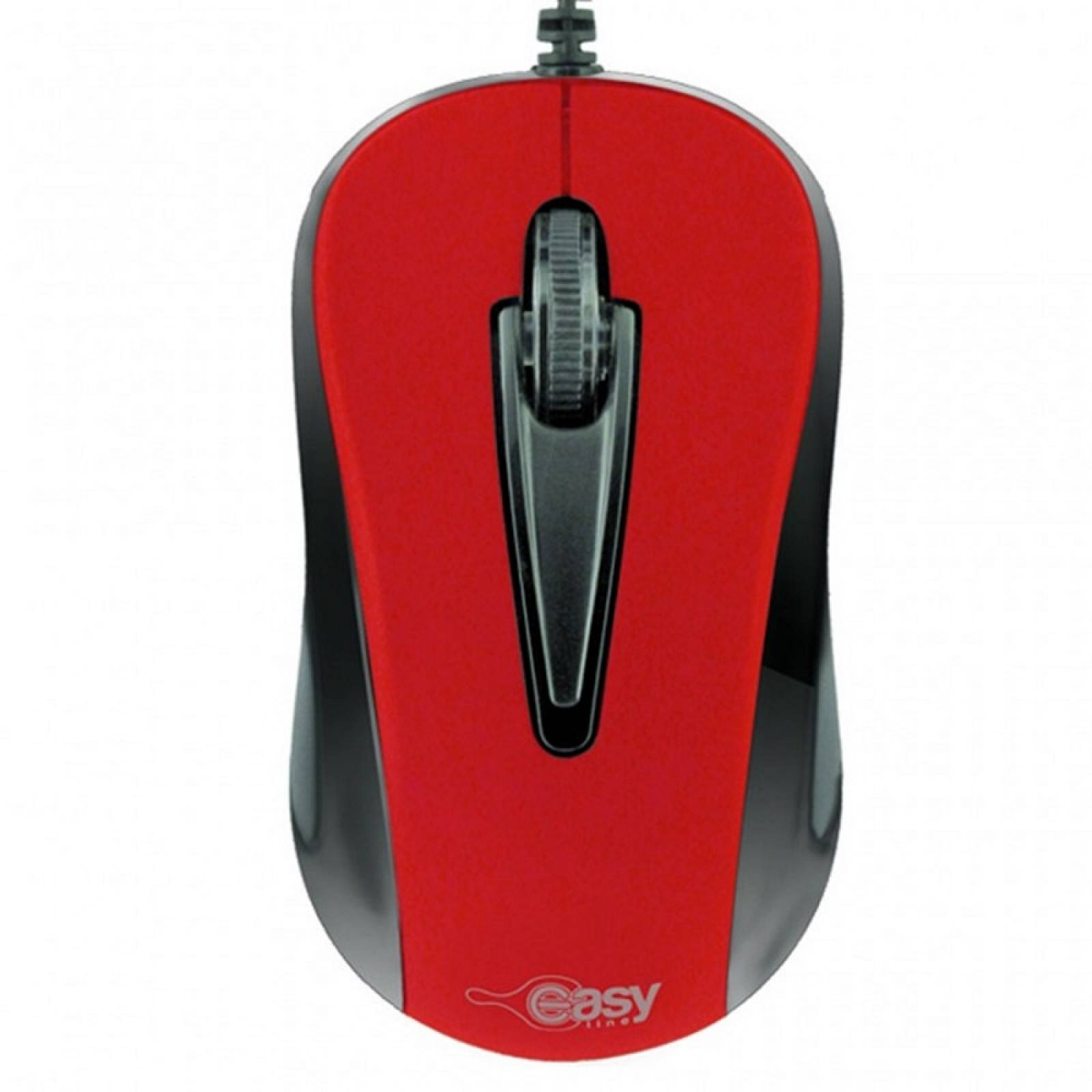 Mouse Easy Line Rojo USB 1000 DPI .7 m 3 b EL-993353