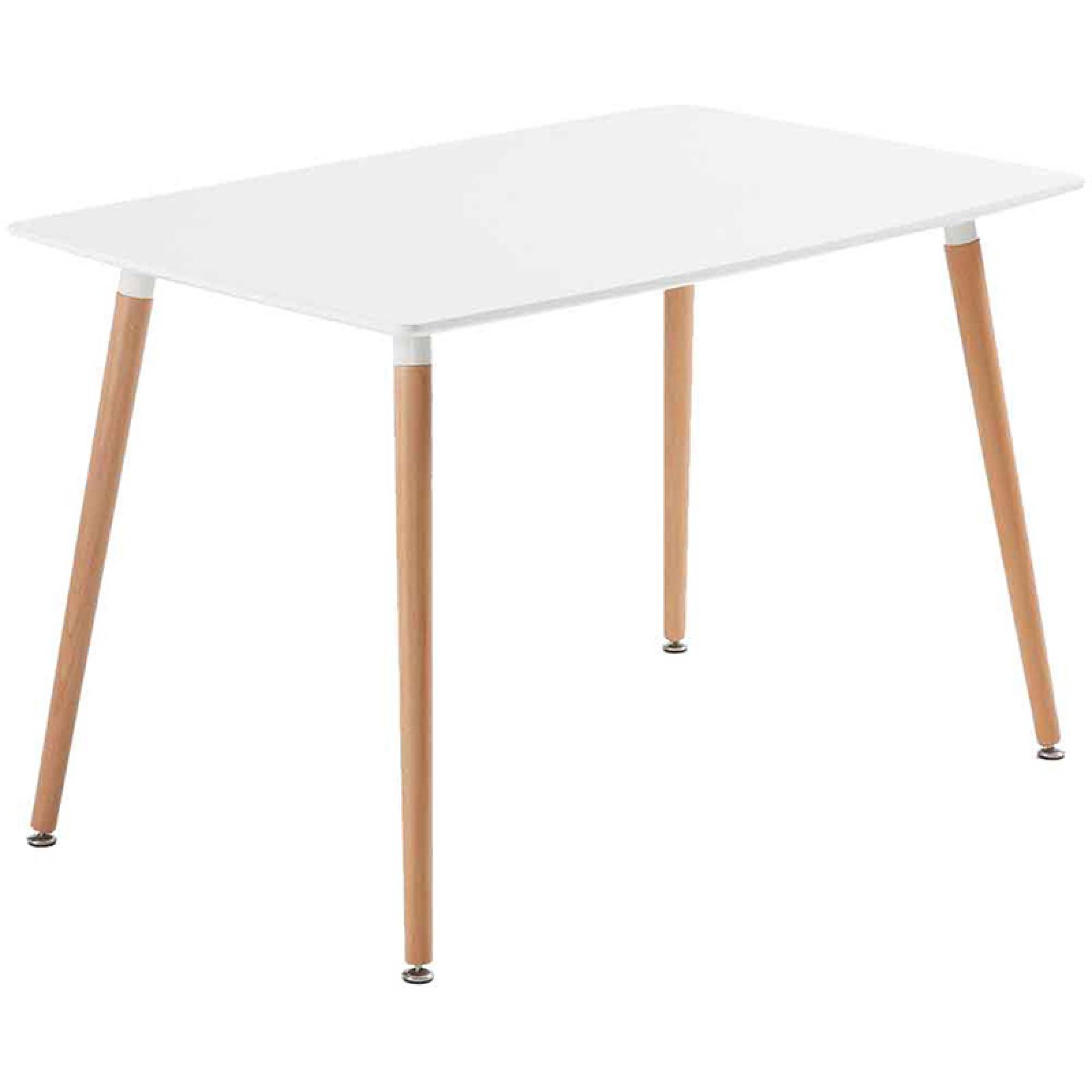 Mesa Eames Comedor Rectangular Blanca Minimalista Vintage
