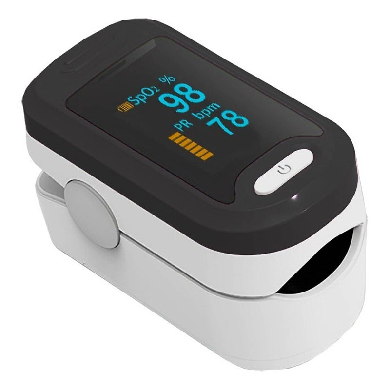 Oximetro Pulso Dedo Hospitalario Hogar Deportivo Oled Negro