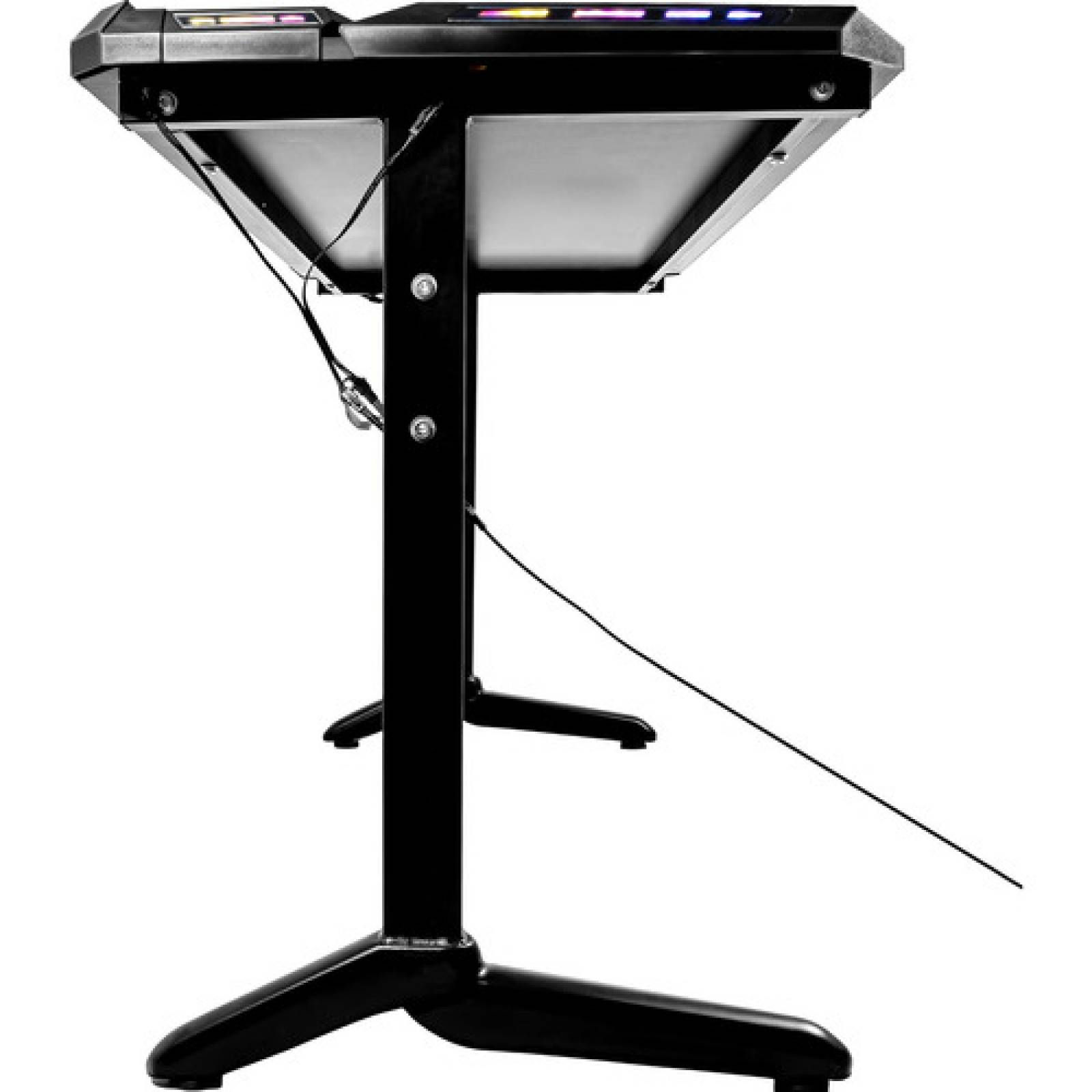 Escritorio Gamer Negro Fibra Minimalista Rgb 12 Funciones