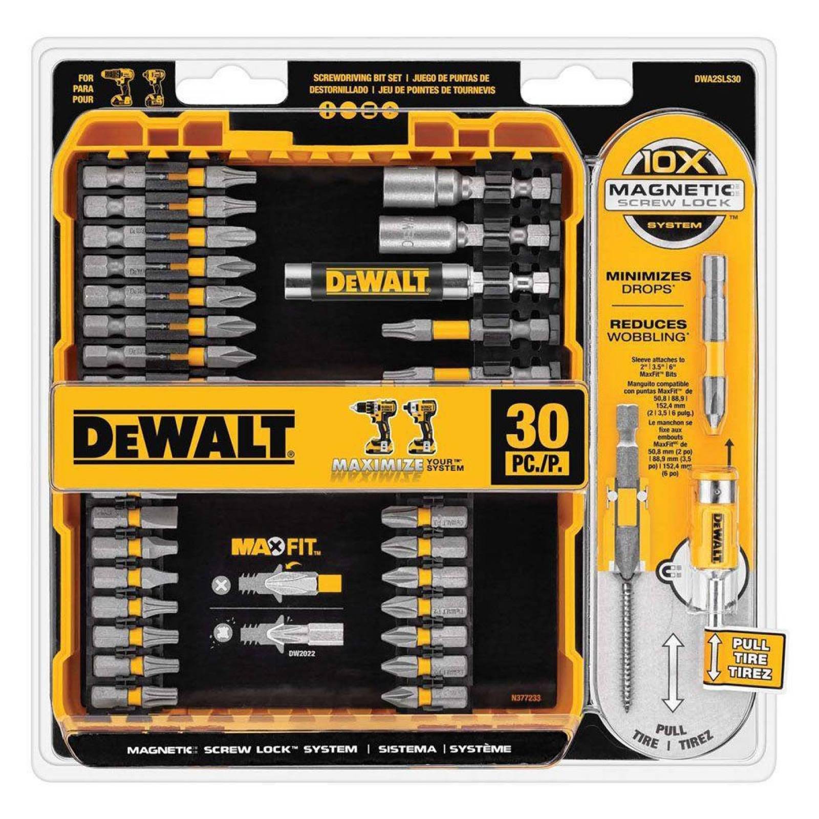 Maxfit Herramienta 30pzs DeWalt DWA2SLS30
