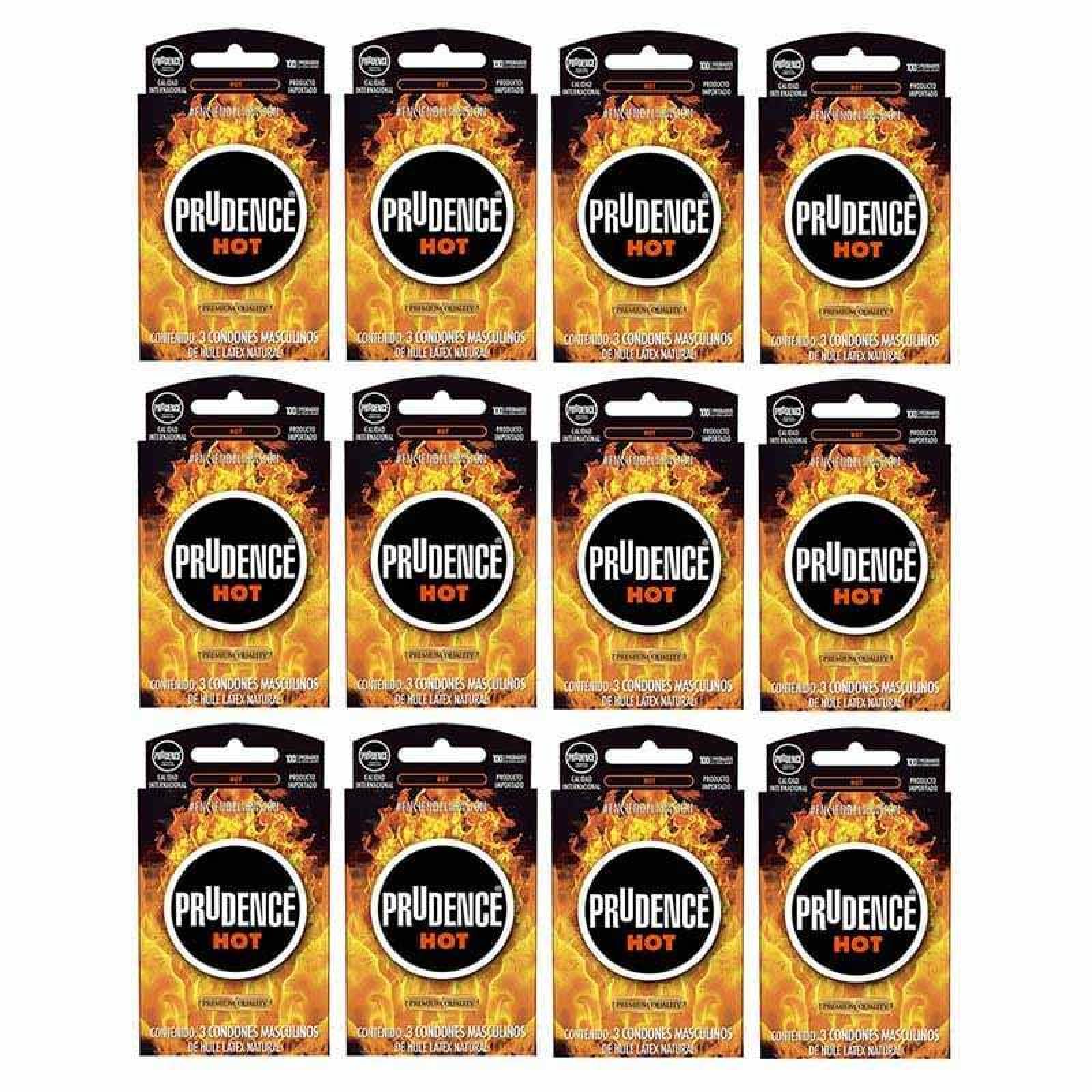 Paquete Pack 36 Condones Hot Preservativos