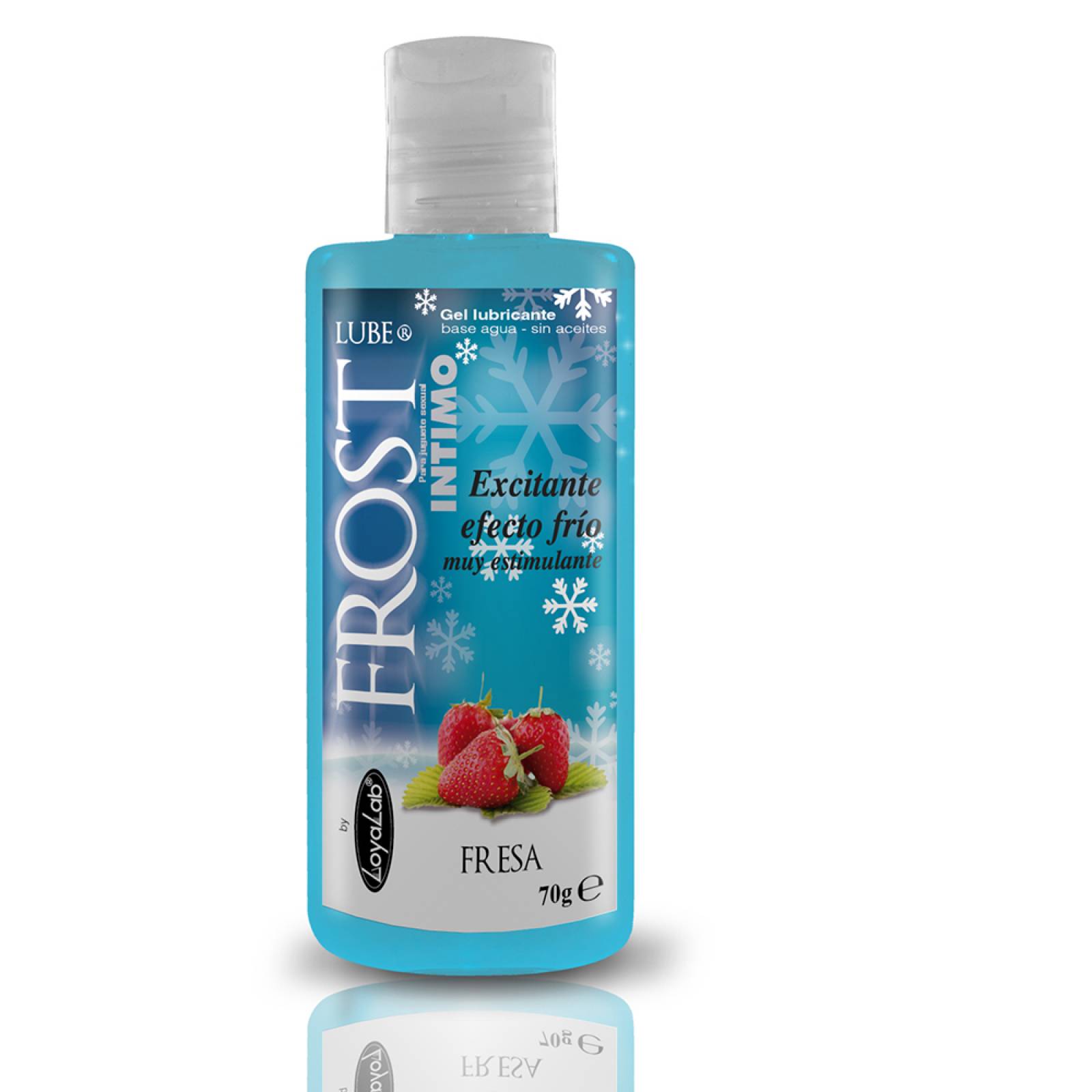 Gel Lubricante Efecto Frío, Frost Lube de Fresa 70 g, Mod: 535f